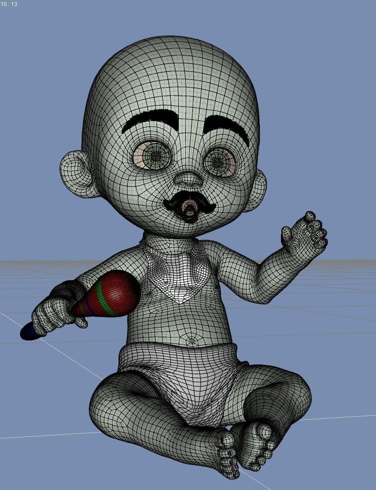 3D Printable Toon Baby 3D model | CGTrader