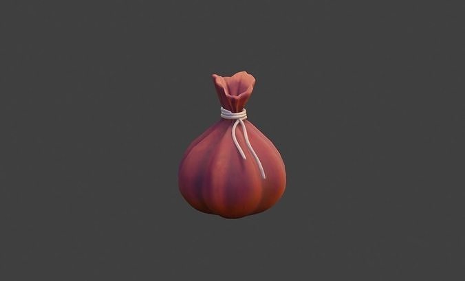 3D model Lowpoly leather pouch with texture VR / AR / low-poly | CGTrader