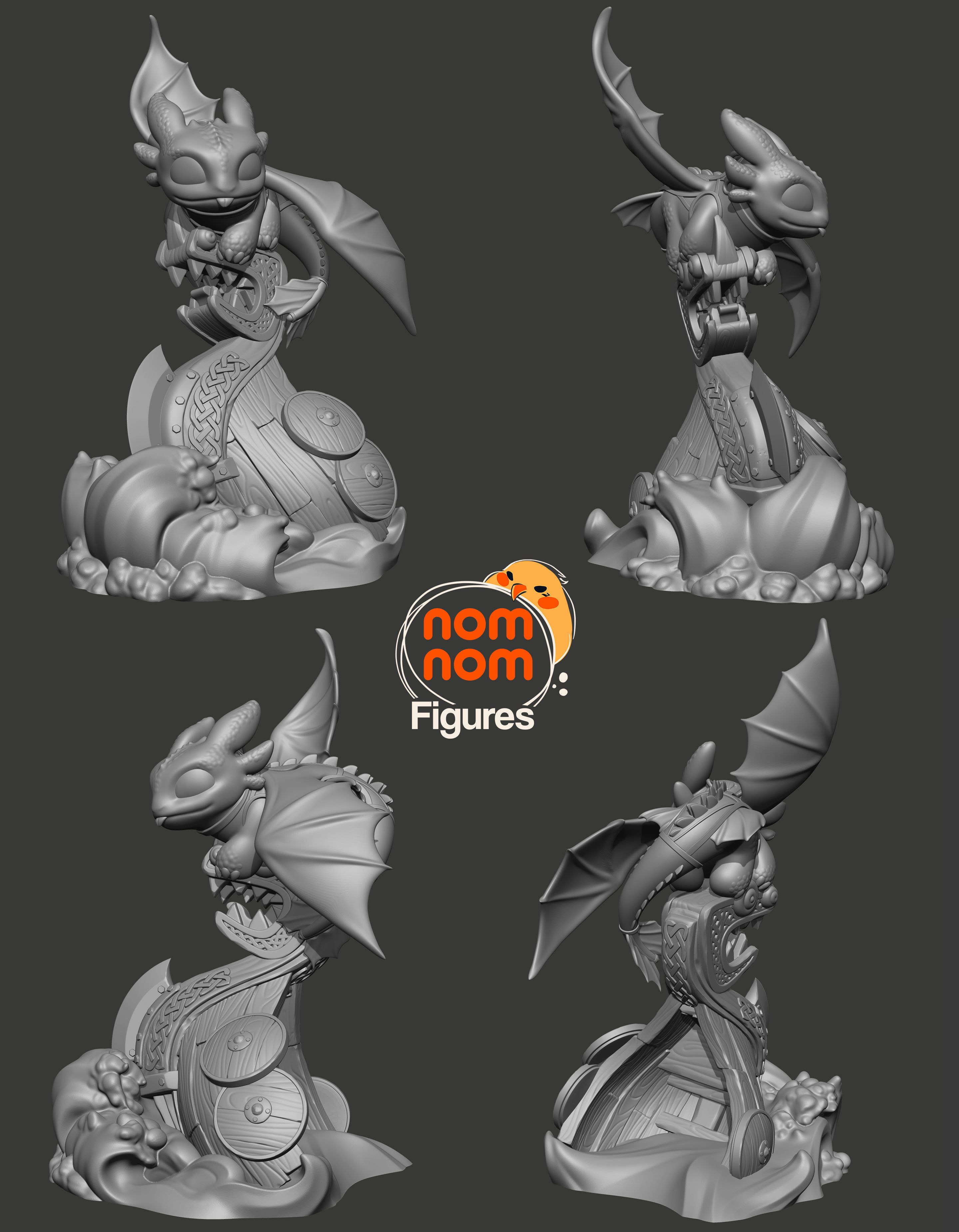 Chibi Toothless - How to Train Your Dragon 3D model 3D printable | CGTrader
