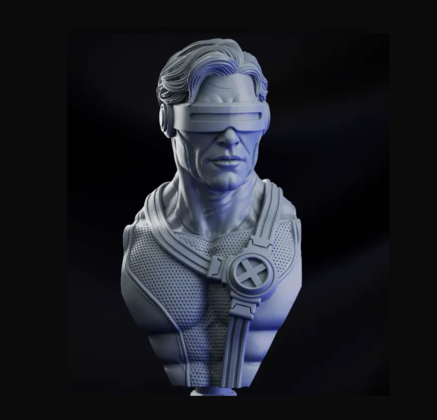 CYCLOPS X- MEN BUST 3D model 3D printable | CGTrader
