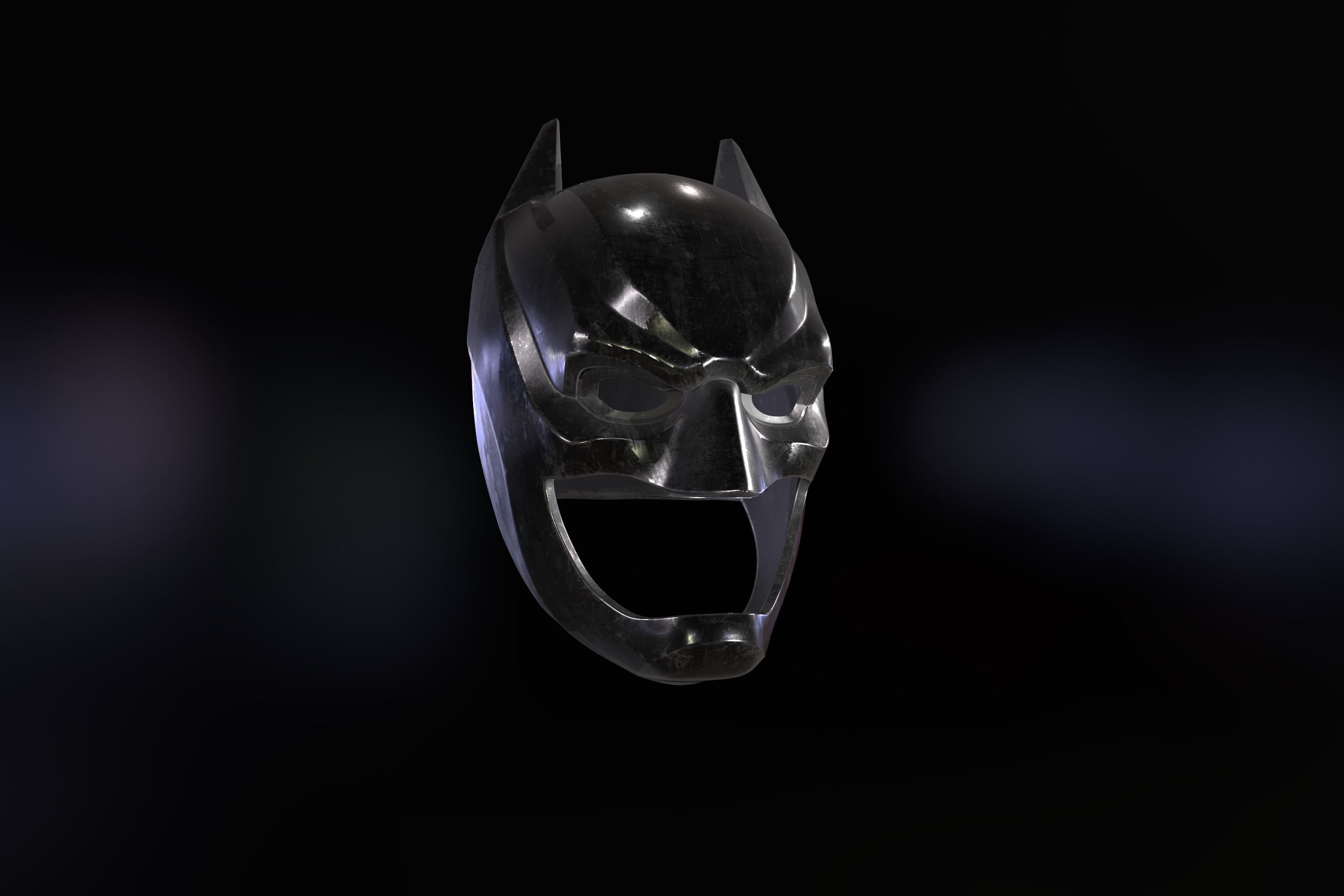 Bat Mask Cowl 3D model 3D printable | CGTrader