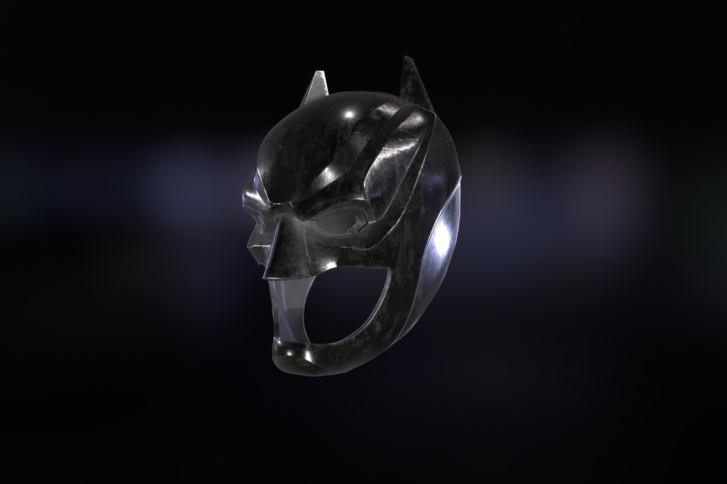 Bat Mask Cowl 3D model 3D printable | CGTrader