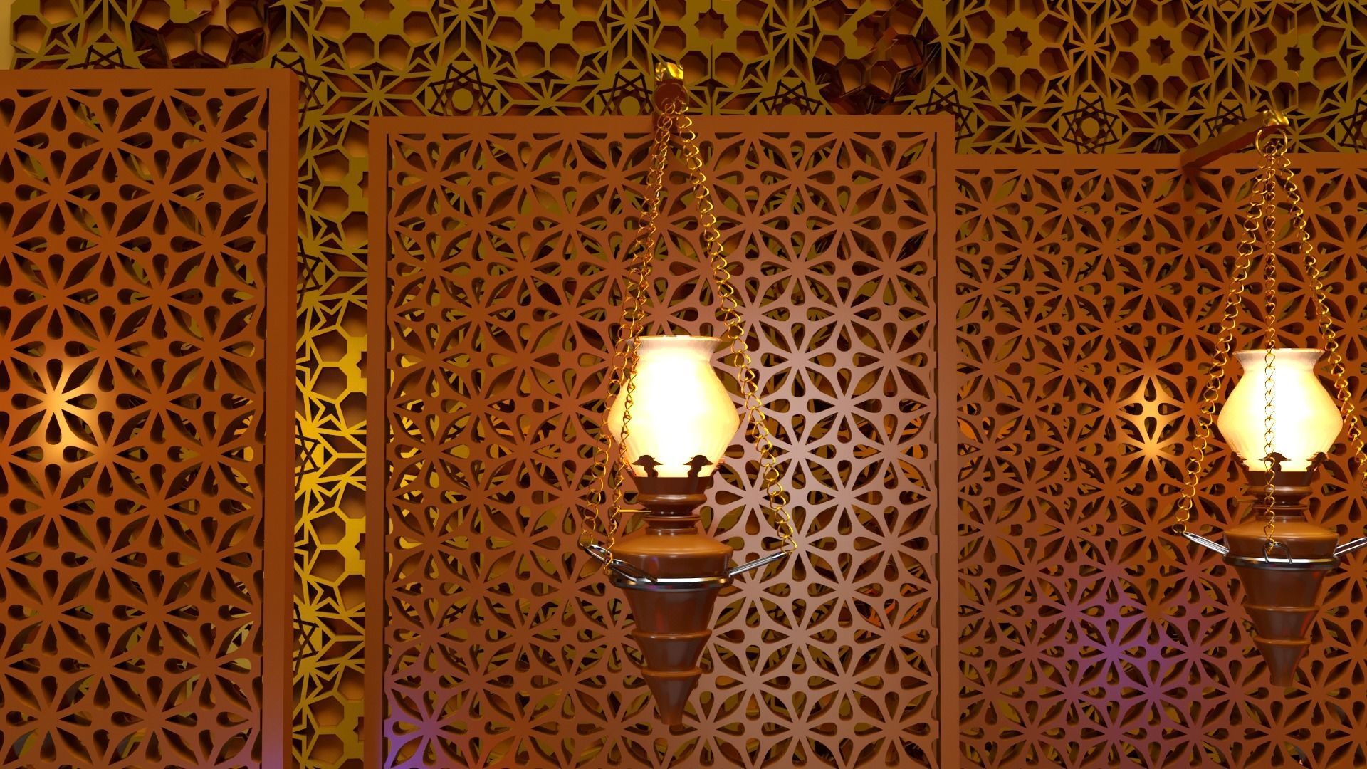 Islamic virtual set 3D model | CGTrader