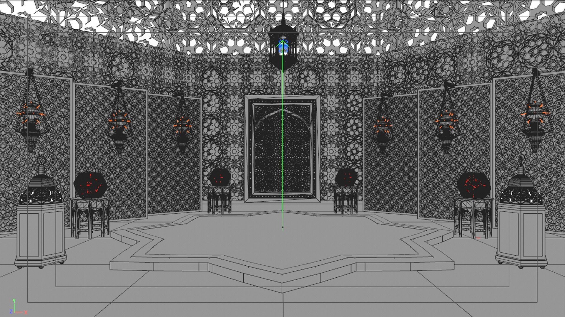 Islamic virtual set 3D model | CGTrader