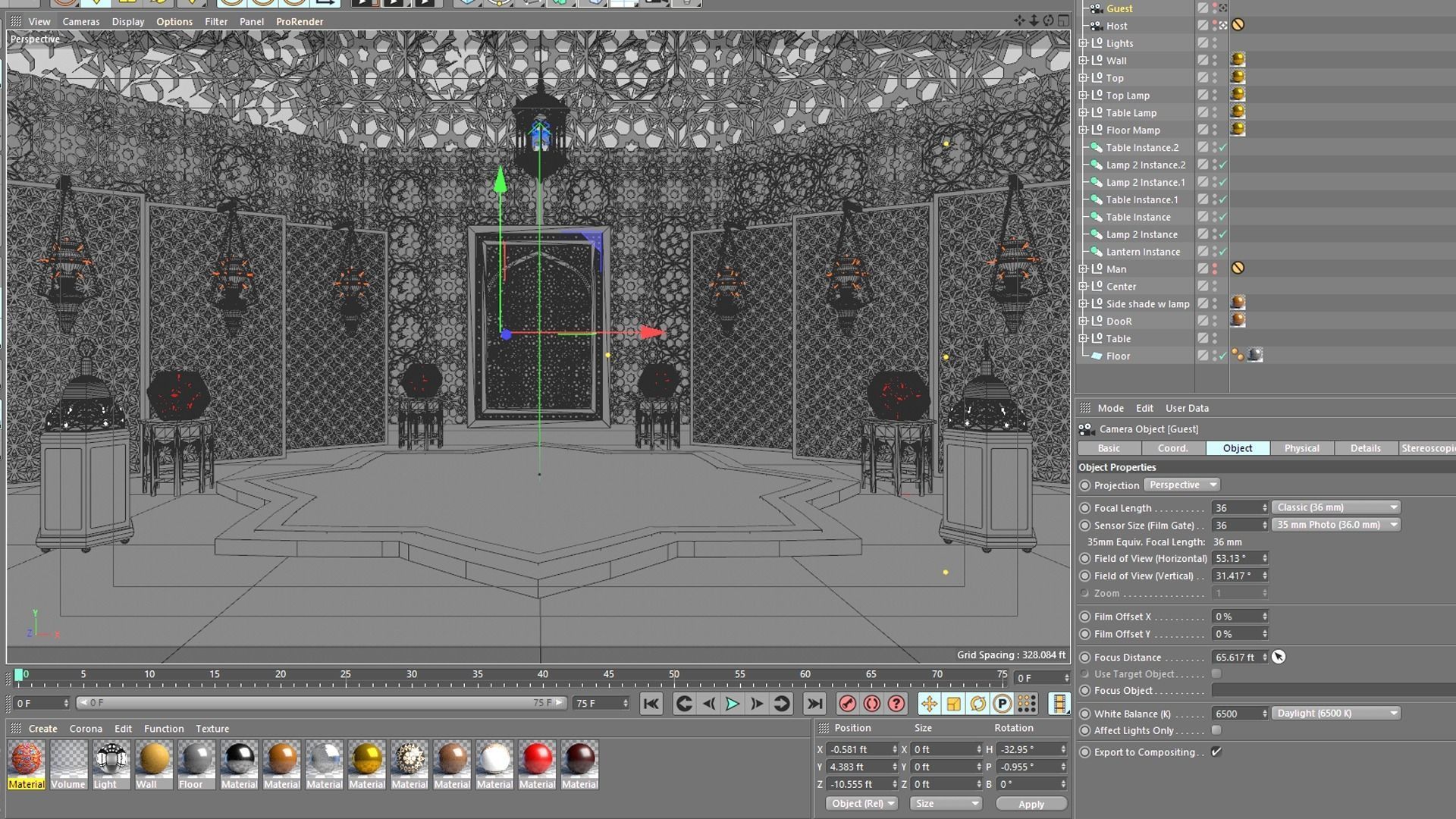 Islamic virtual set 3D model | CGTrader