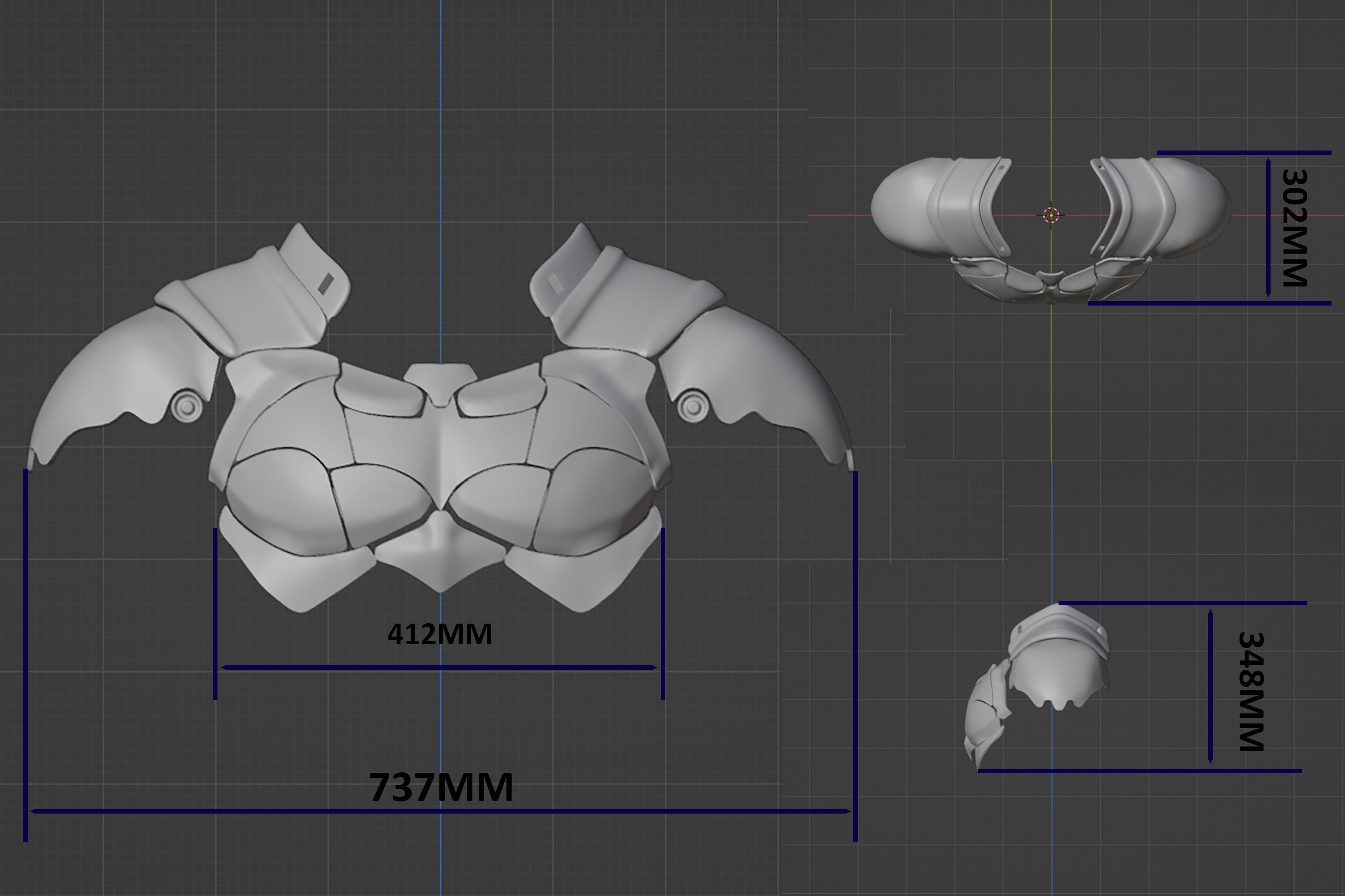 Bat Armor Suit 3D model 3D printable | CGTrader