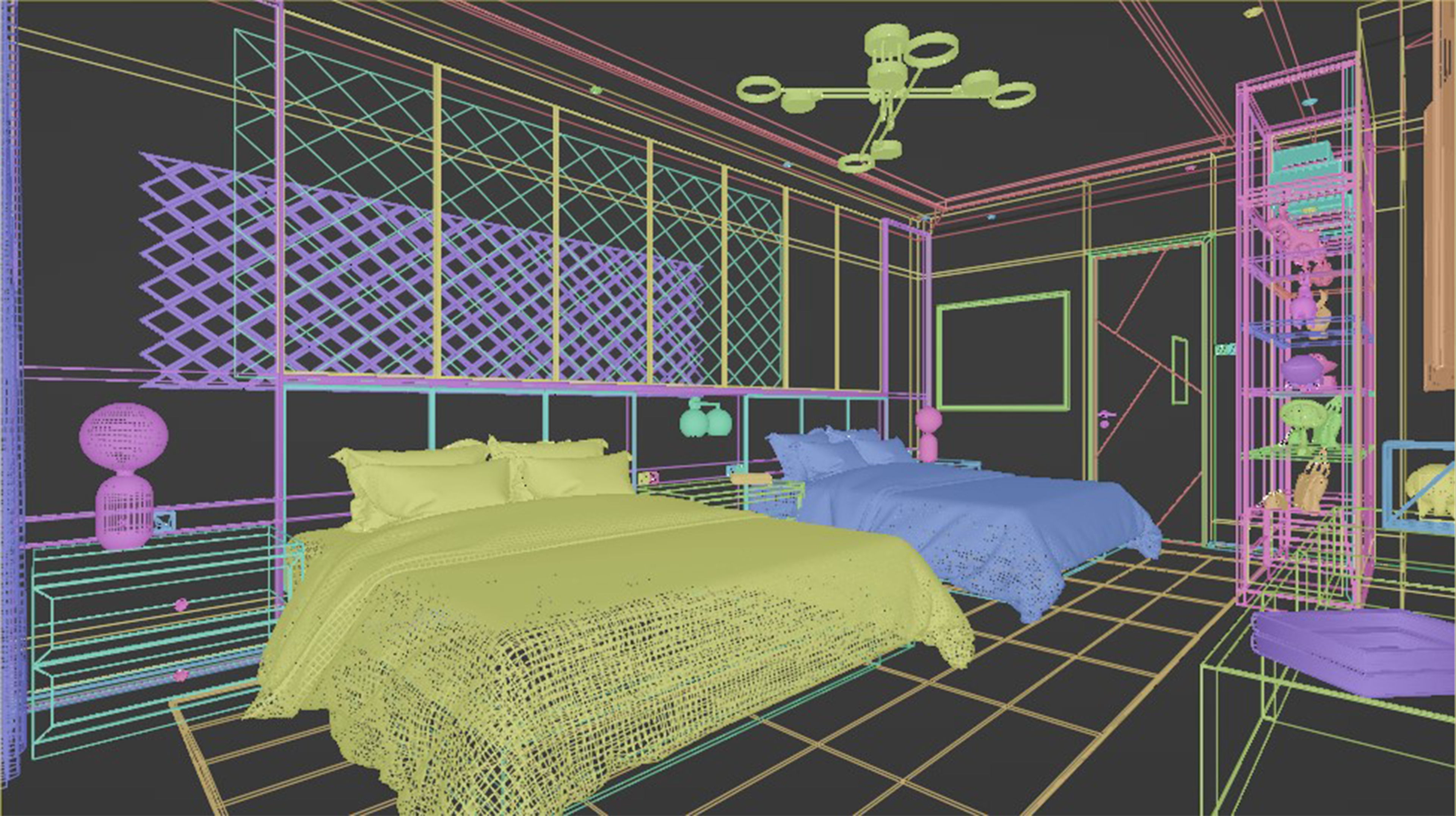 Hotel Suite Bedroom Blender - Fbx - Obj 3D model | CGTrader