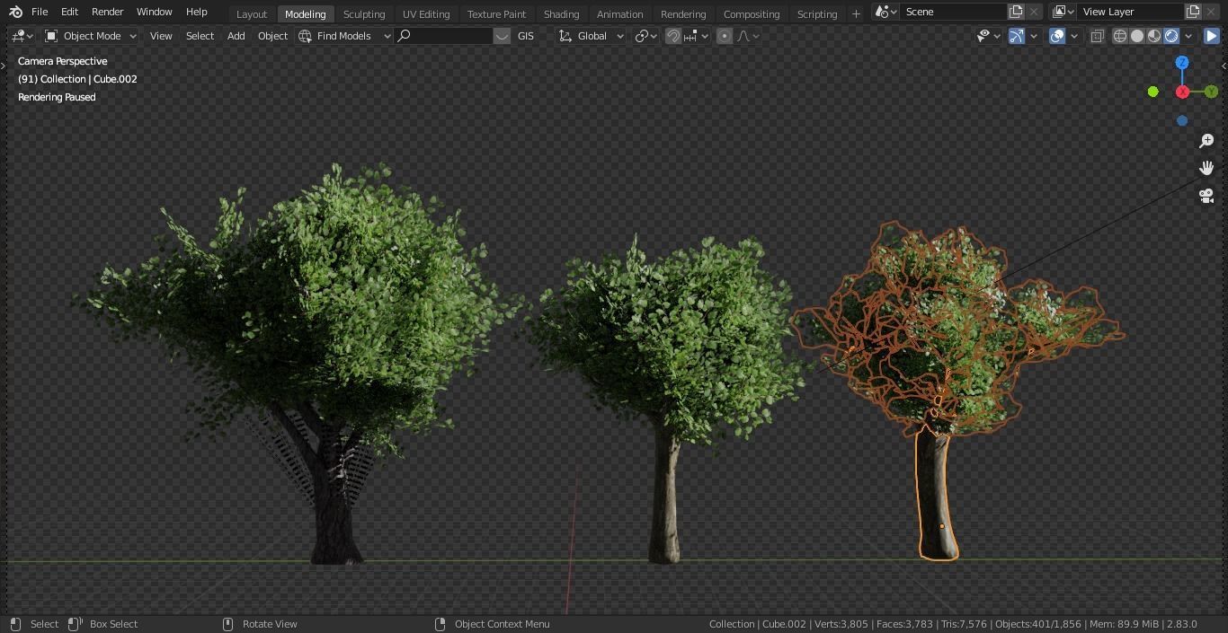 Realistic Trees free VR / AR / low-poly 3D model | CGTrader