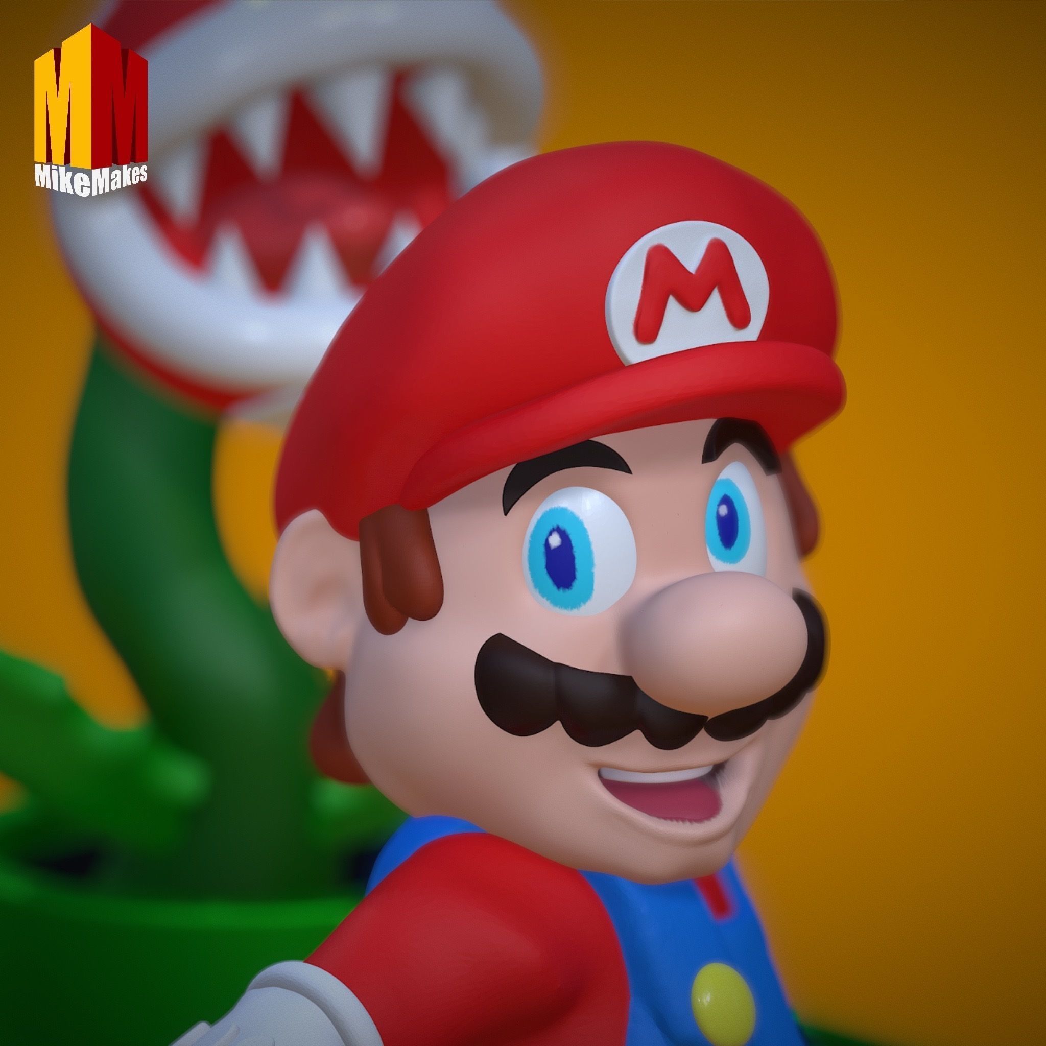 SUPER MARIO STATUE NINTENDO DIORAMA 3D model 3D printable | CGTrader