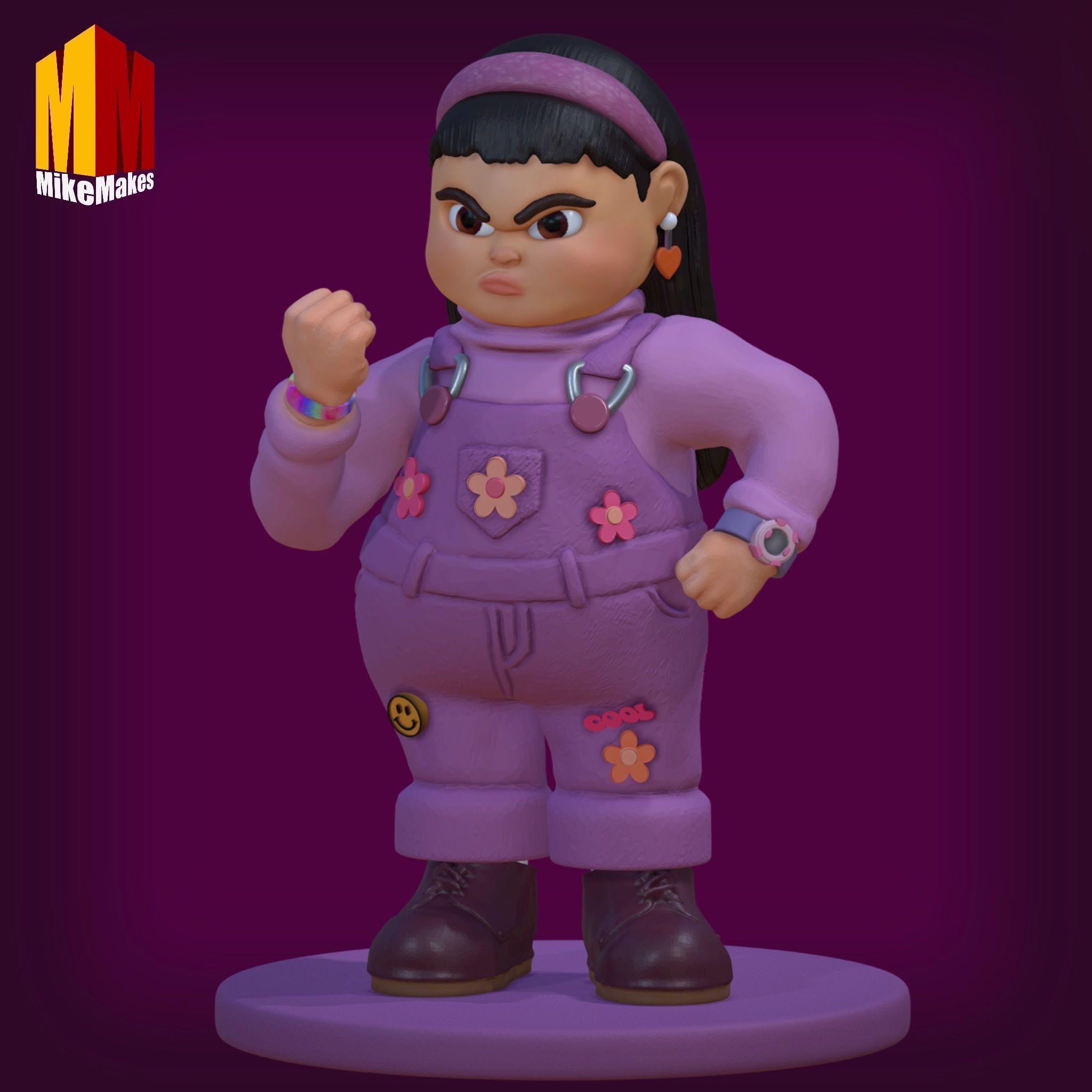 TURNING RED ABBY FIGURINE 3D model 3D printable | CGTrader