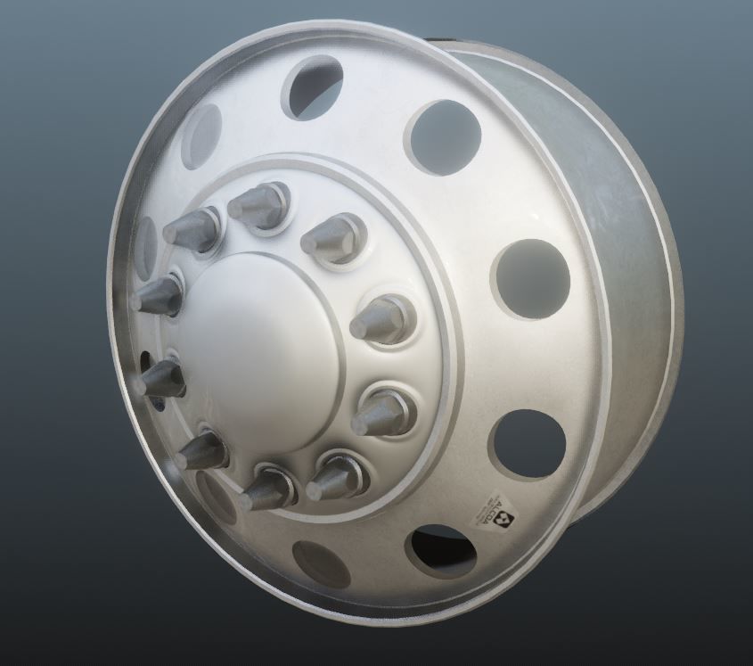 10 LUG ALCOA MILLED WHEELS 3D model | CGTrader