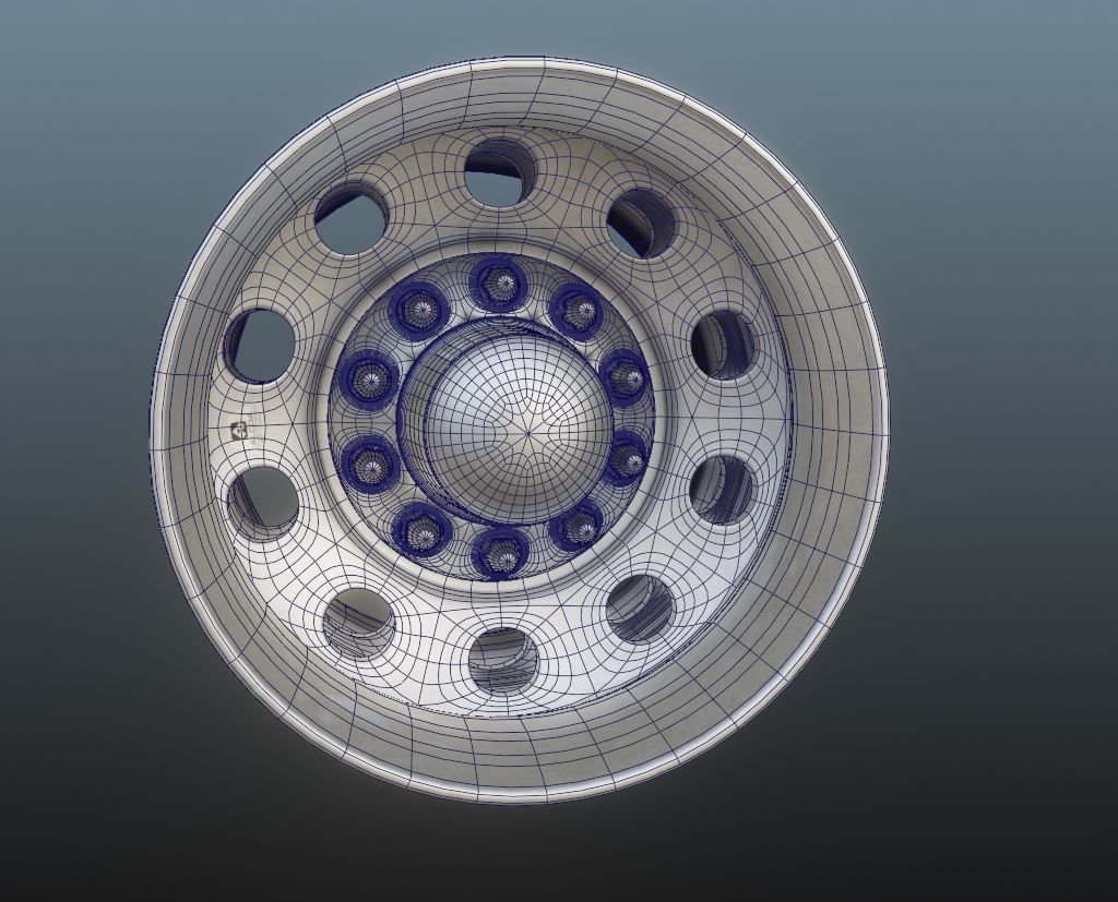 10 LUG ALCOA MILLED WHEELS 3D model | CGTrader