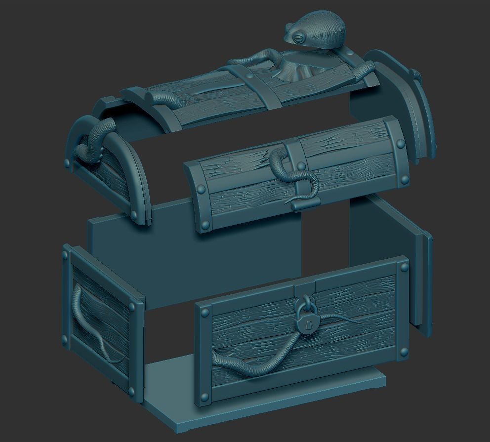 Old Chest 3D model 3D printable | CGTrader