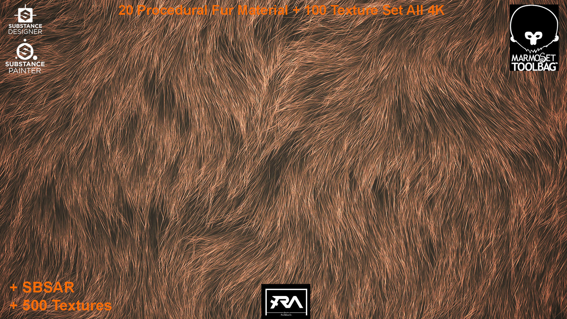 Texture 20 Procedural Fur Material Tileable 100 Texture Set 500 Texture ...