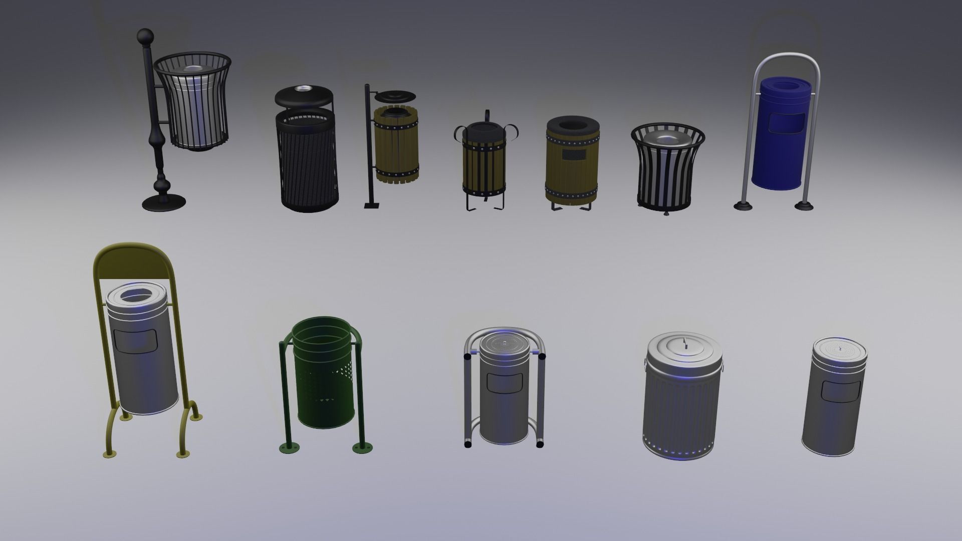 Bin 3D Model trash cans free 3D model | CGTrader
