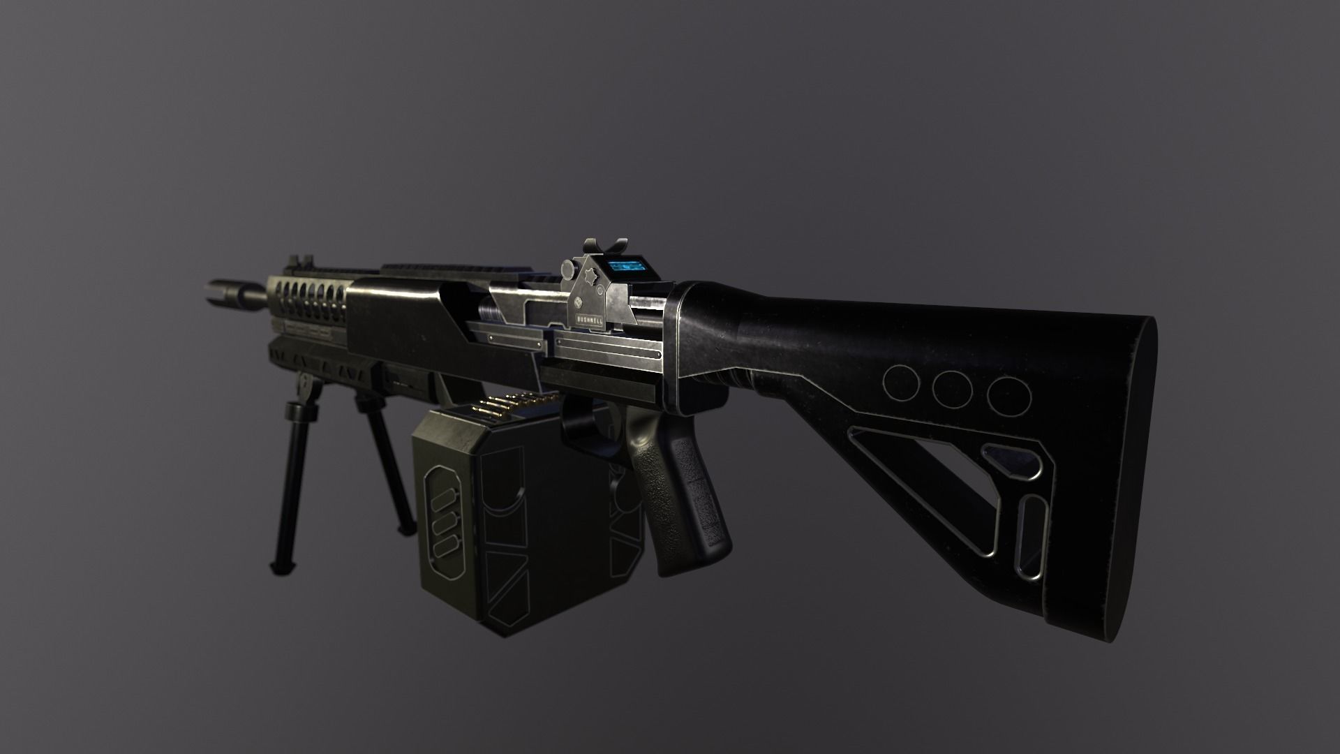 3D model Machine gun VR / AR / low-poly | CGTrader