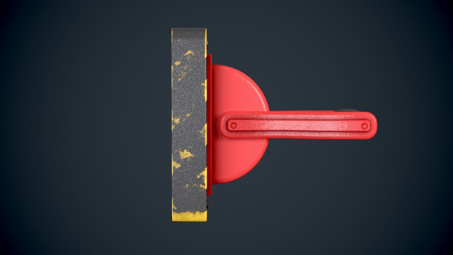 3D model Sci Fi Red Lever power switch VR / AR / low-poly | CGTrader