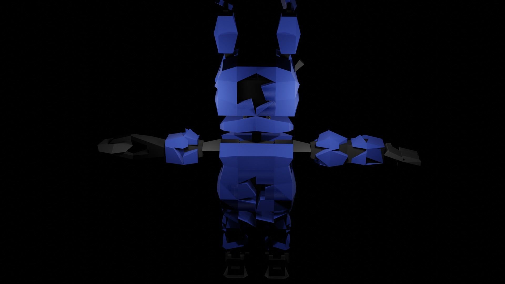 fnaf fan character free VR / AR / low-poly 3D model rigged | CGTrader