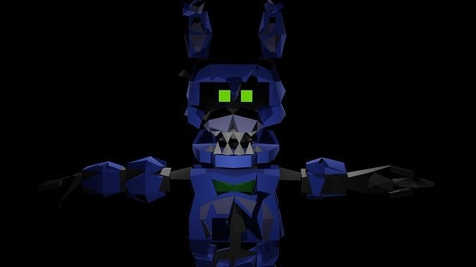 fnaf fan character free VR / AR / low-poly 3D model rigged | CGTrader