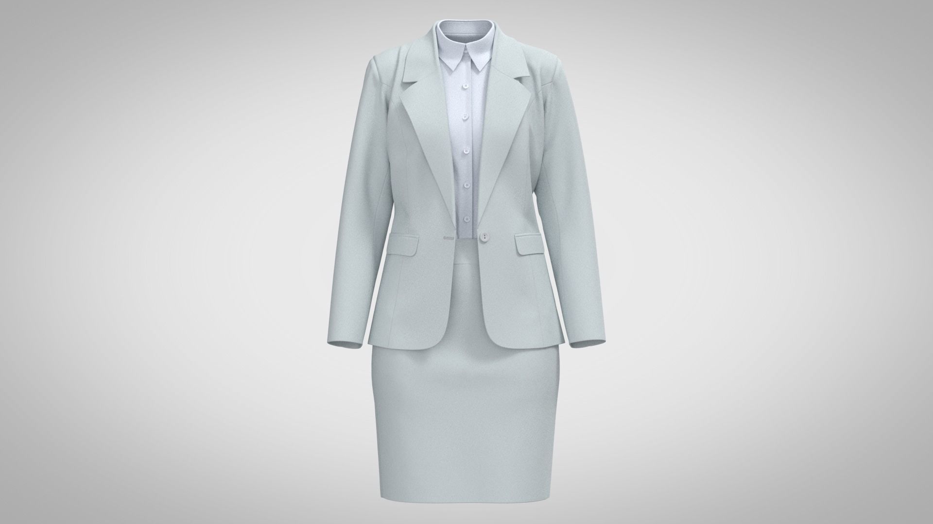 Women Blazer Outfit 3D model | CGTrader