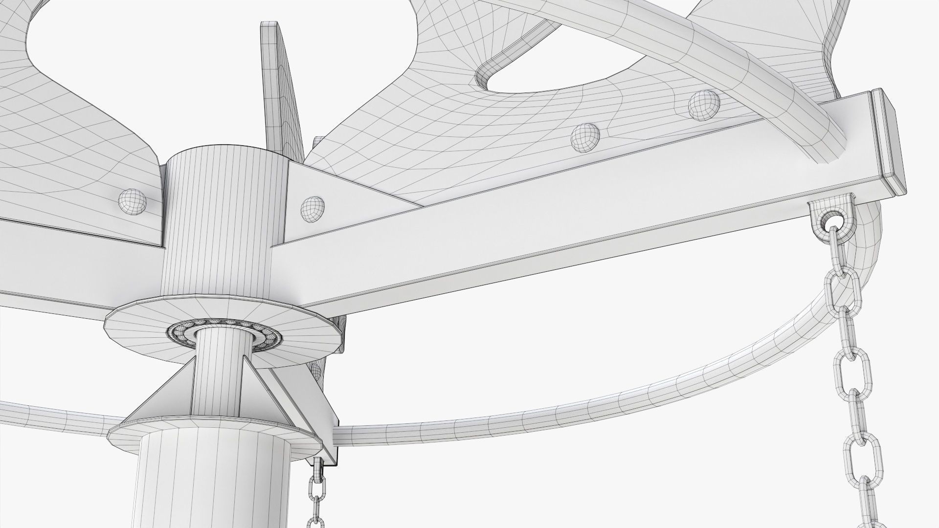 Pole rope swing 3D model | CGTrader