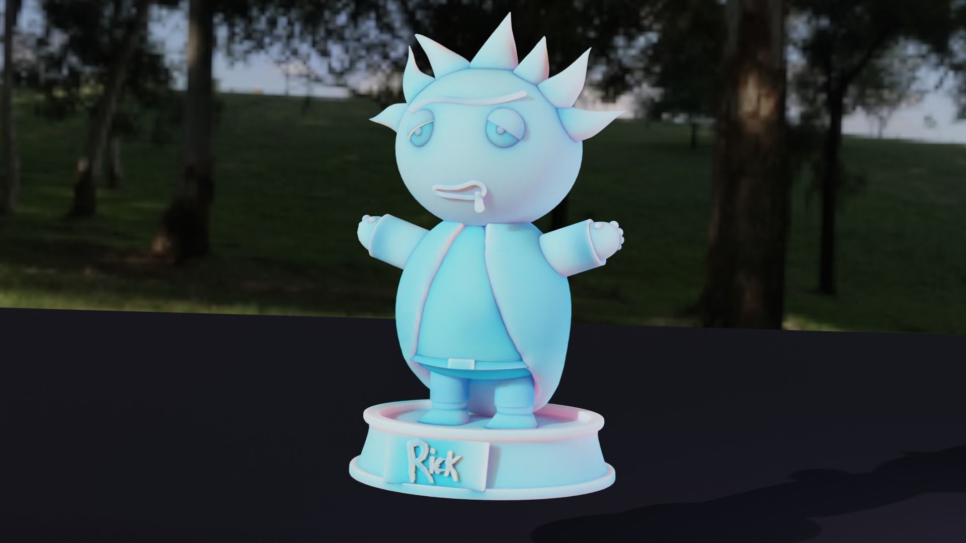 Fat Rick 3D model 3D printable | CGTrader