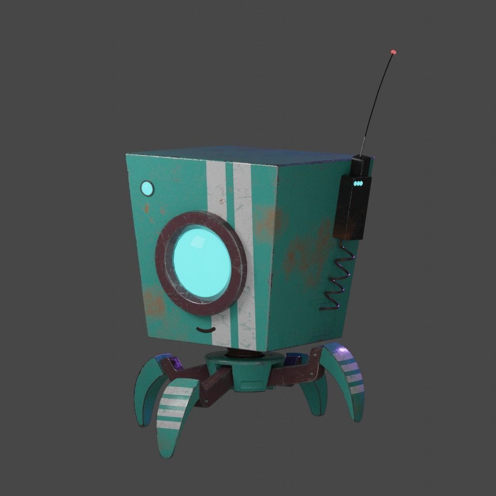 3D model Mini Bot VR / AR / low-poly | CGTrader