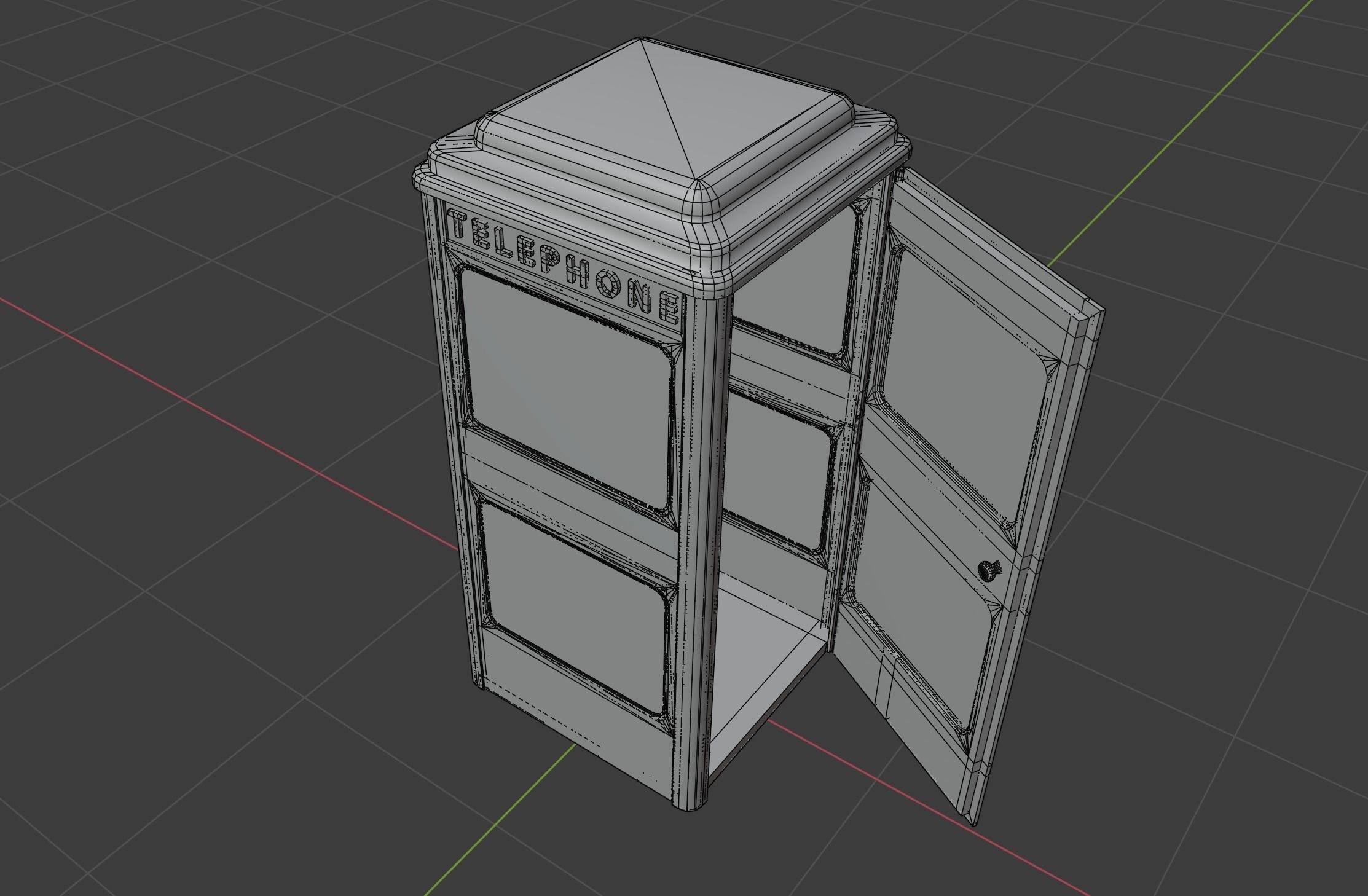 3D model AAA Old phone box VR / AR / low-poly | CGTrader