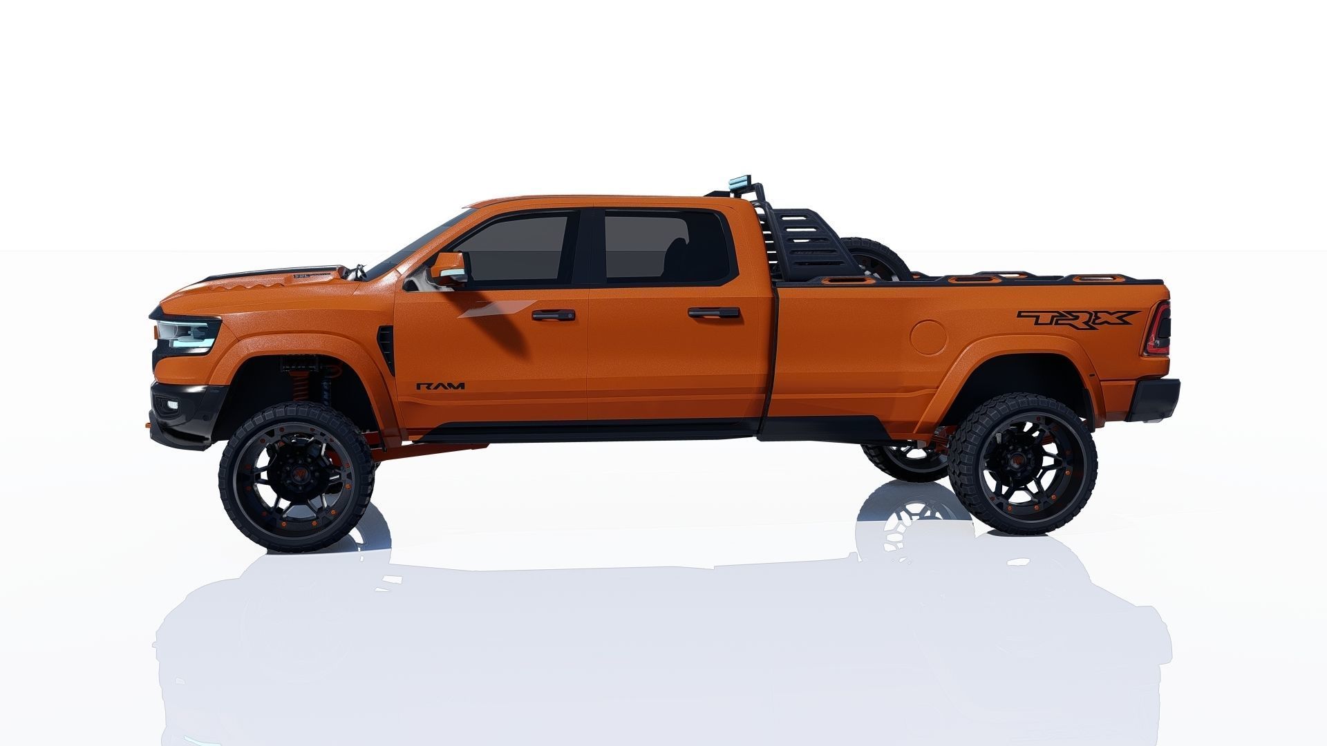 Ram 1500 TRX Extended Wheel Base Lifted 3D model | CGTrader