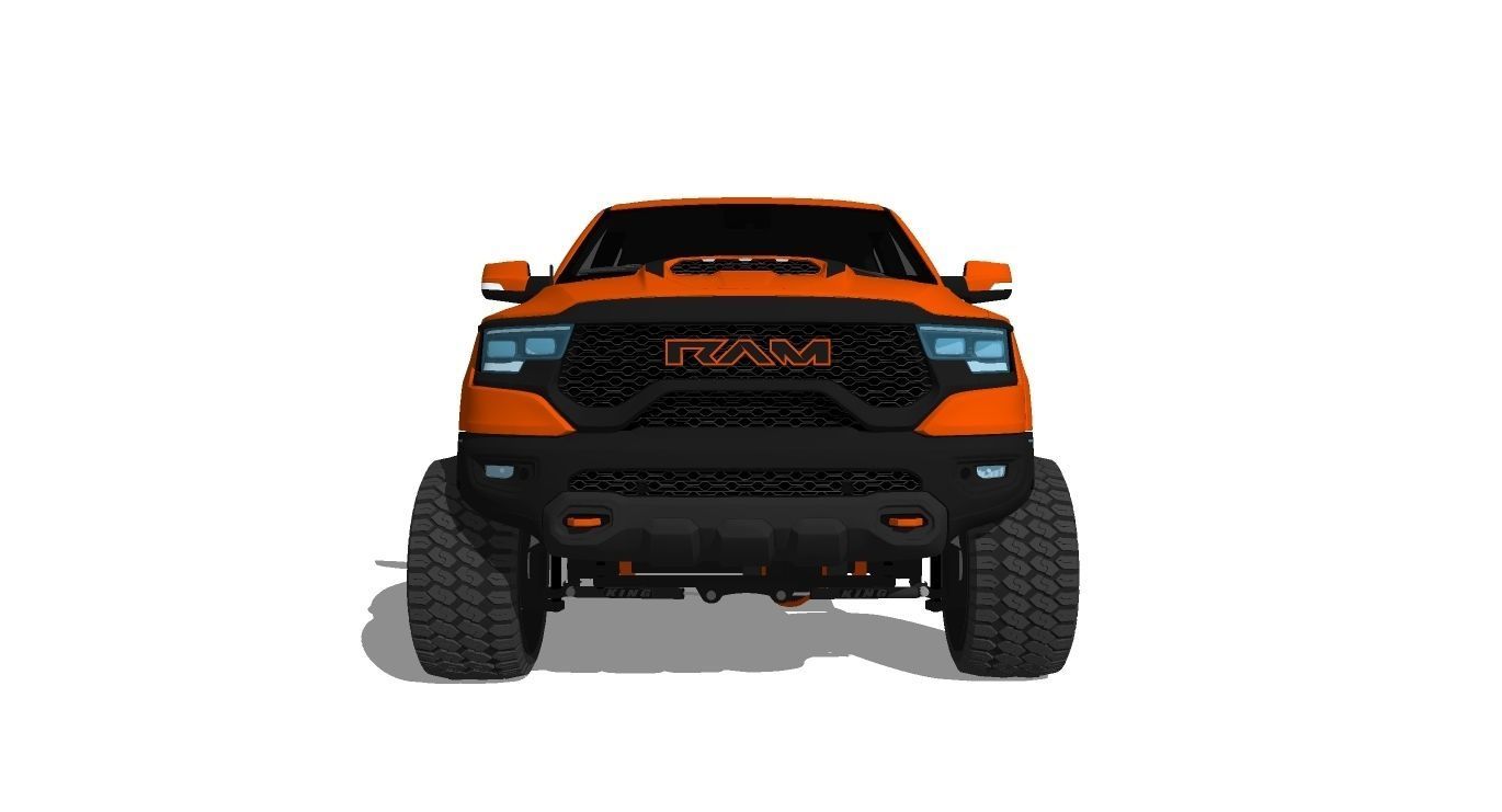 Ram 1500 TRX Extended Wheel Base Lifted 3D model | CGTrader