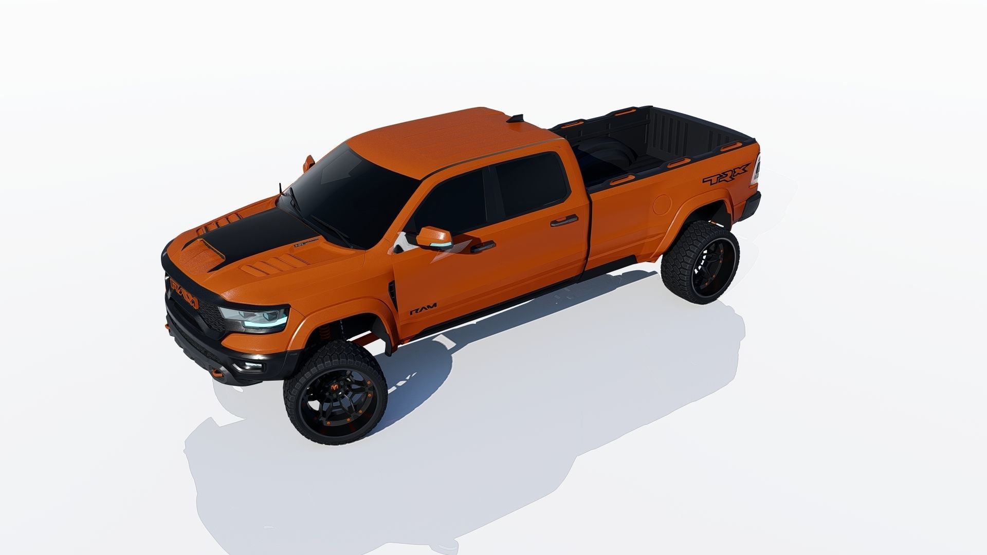Ram 1500 TRX Extended Wheel Base Lifted 3D model | CGTrader
