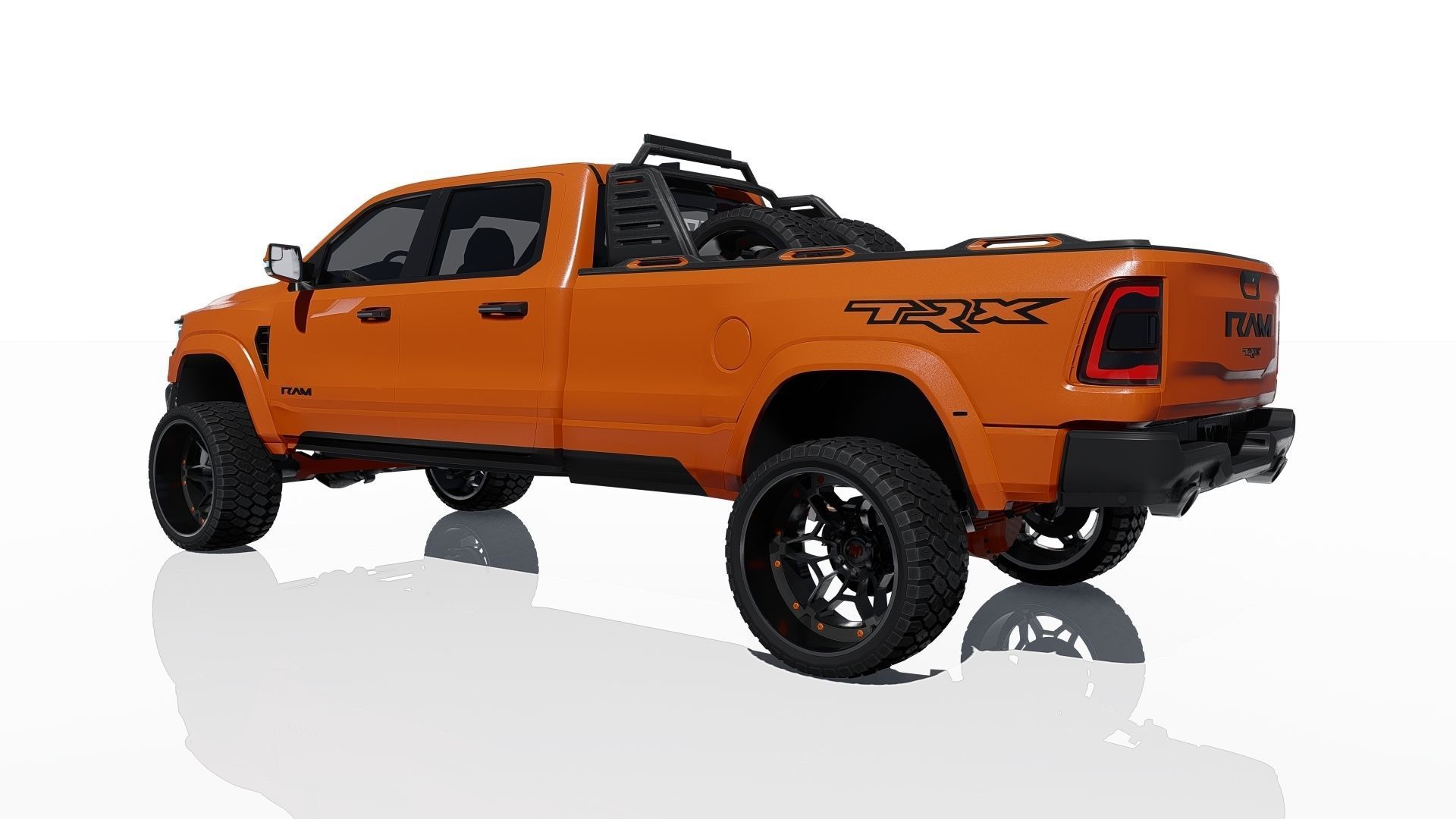 Ram 1500 TRX Extended Wheel Base Lifted 3D model | CGTrader