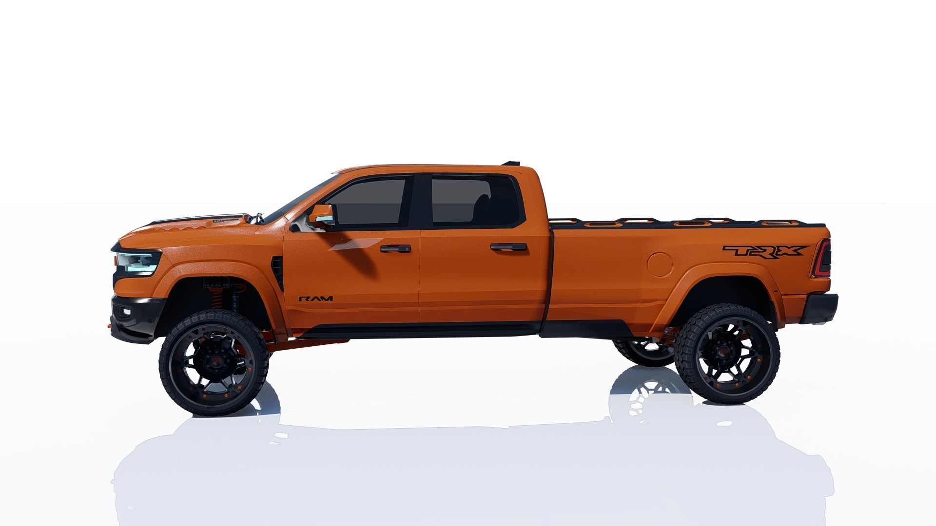 Ram 1500 TRX Extended Wheel Base Lifted 3D model | CGTrader