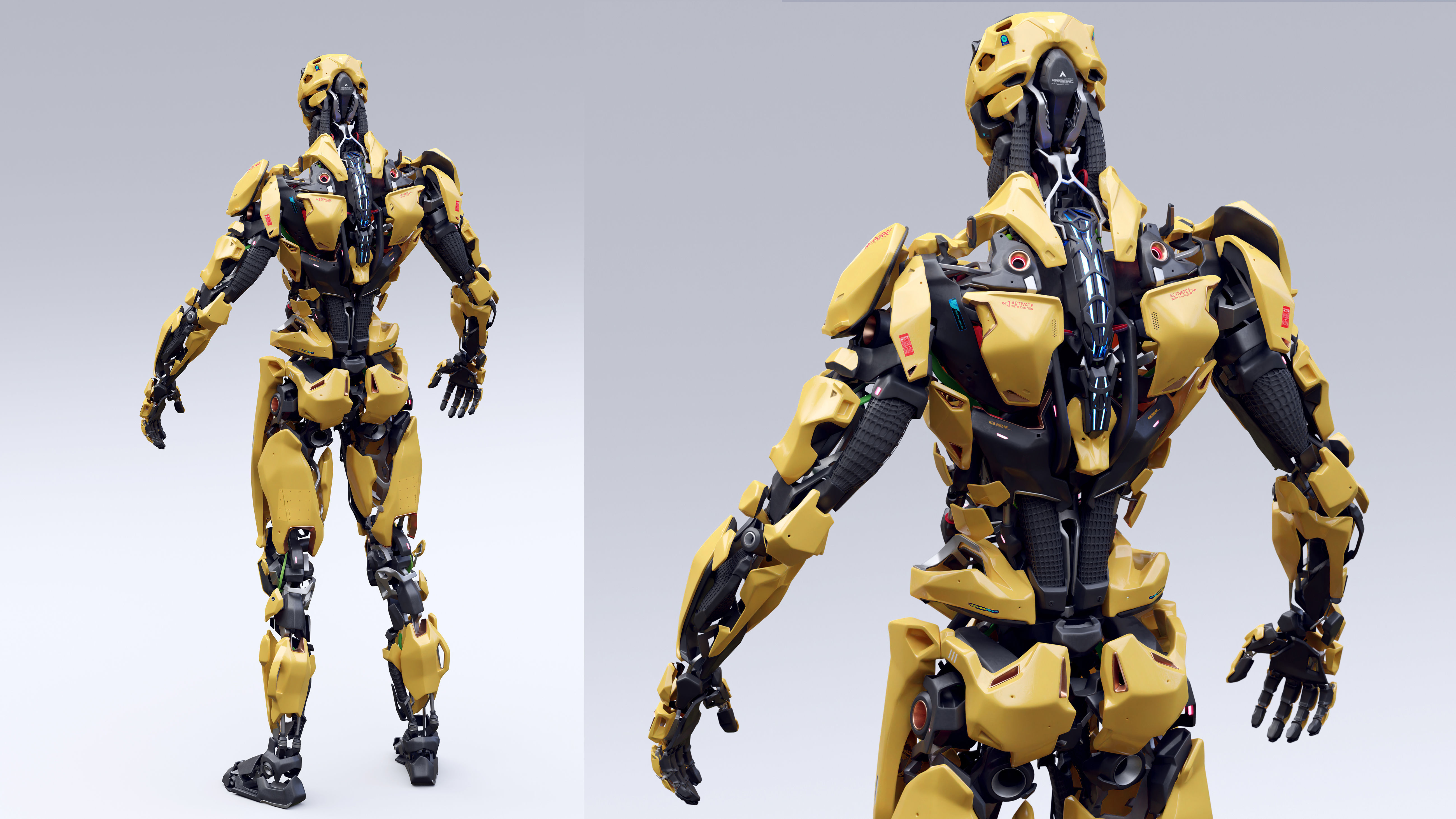 3D model Robot Character VR / AR / low-poly rigged | CGTrader