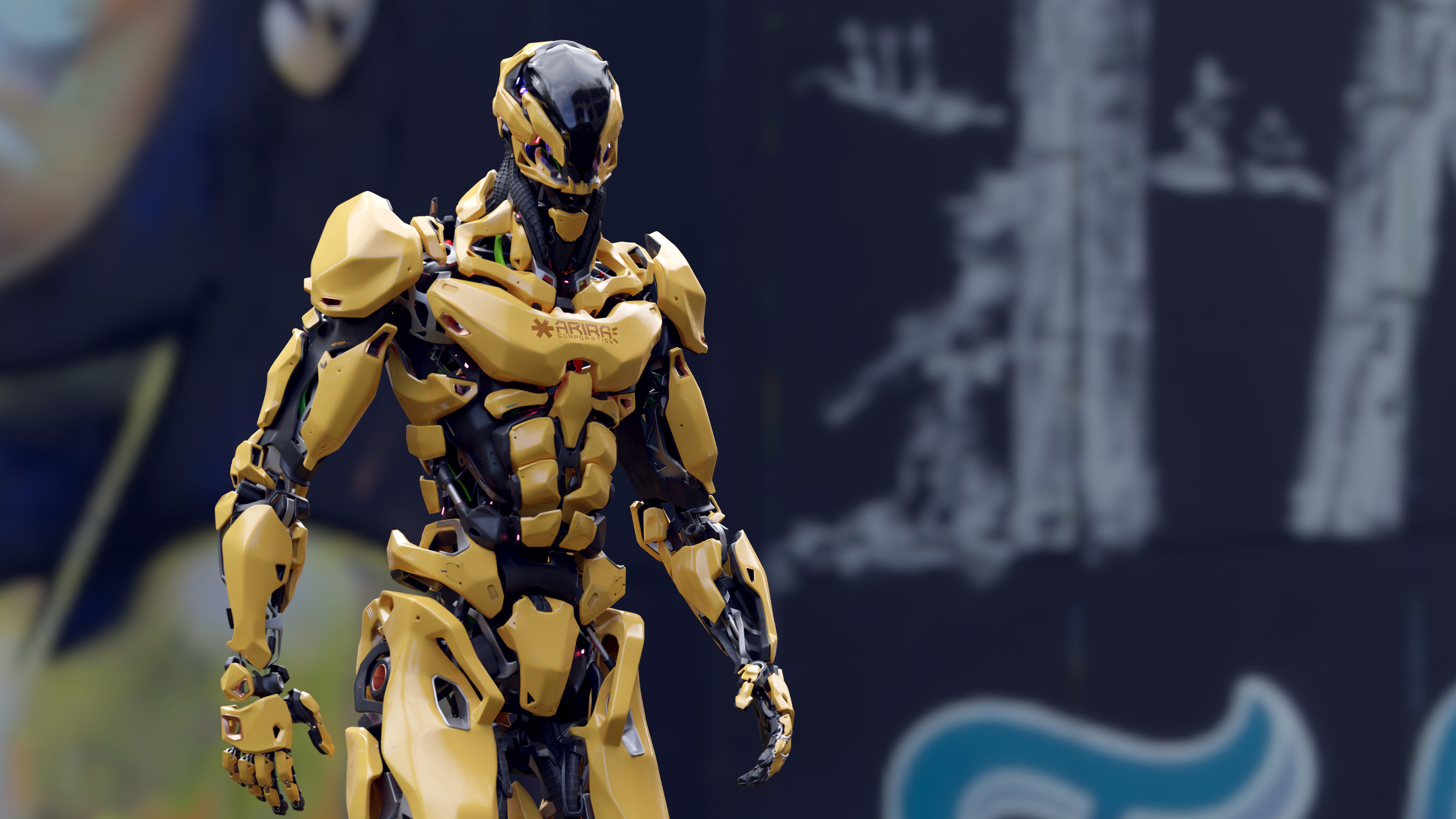 3D model Robot Character VR / AR / low-poly rigged | CGTrader