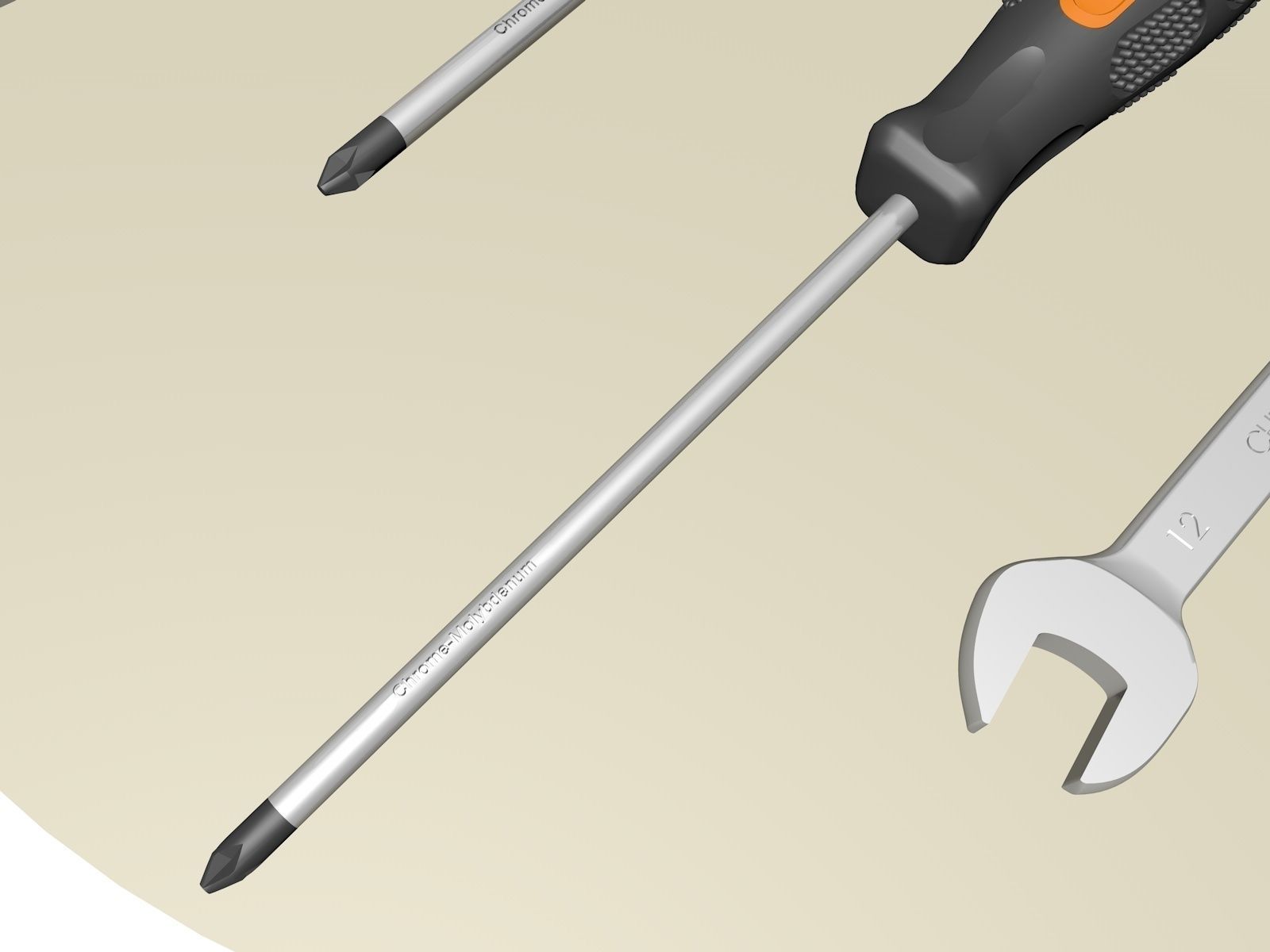 Tools instruments set R2 3D model | CGTrader