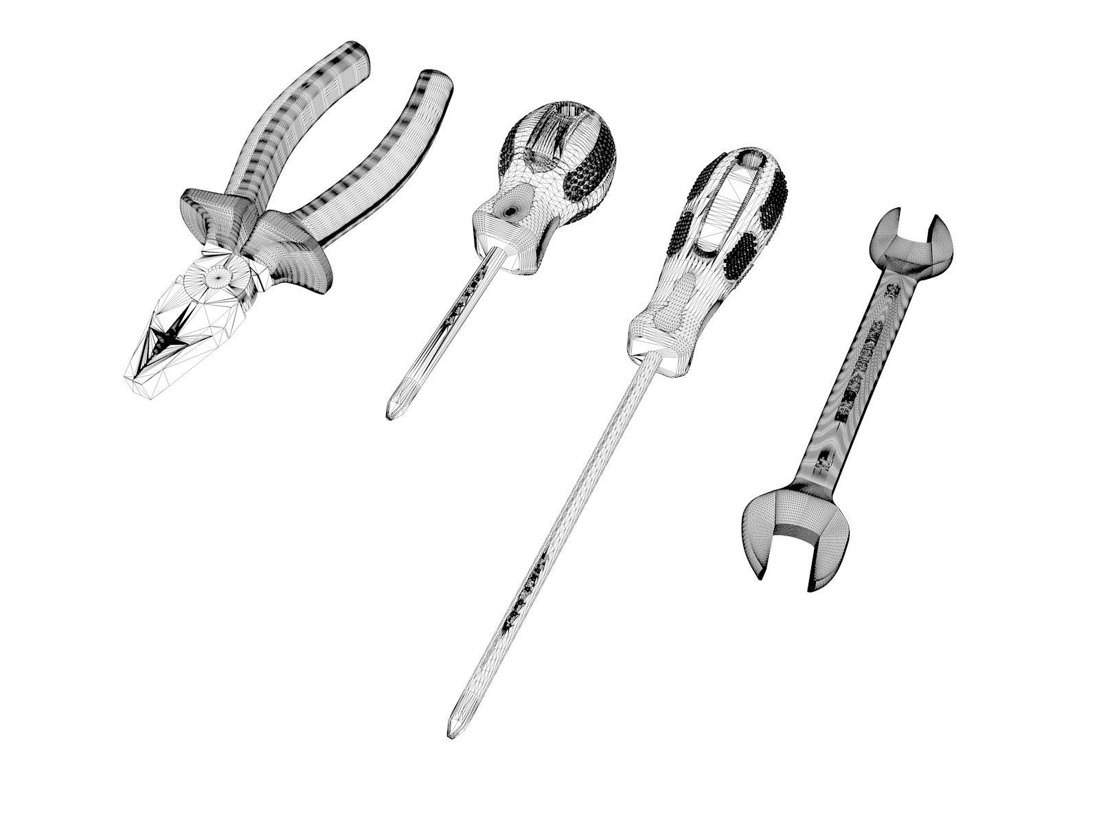 Tools instruments set R2 3D model | CGTrader