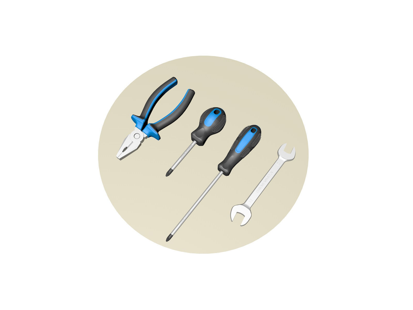 Tools instruments set R2 3D model | CGTrader