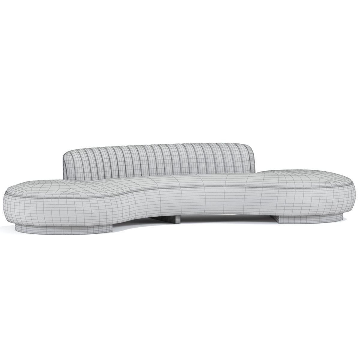 Lounge Curved Sofa 3D model | CGTrader