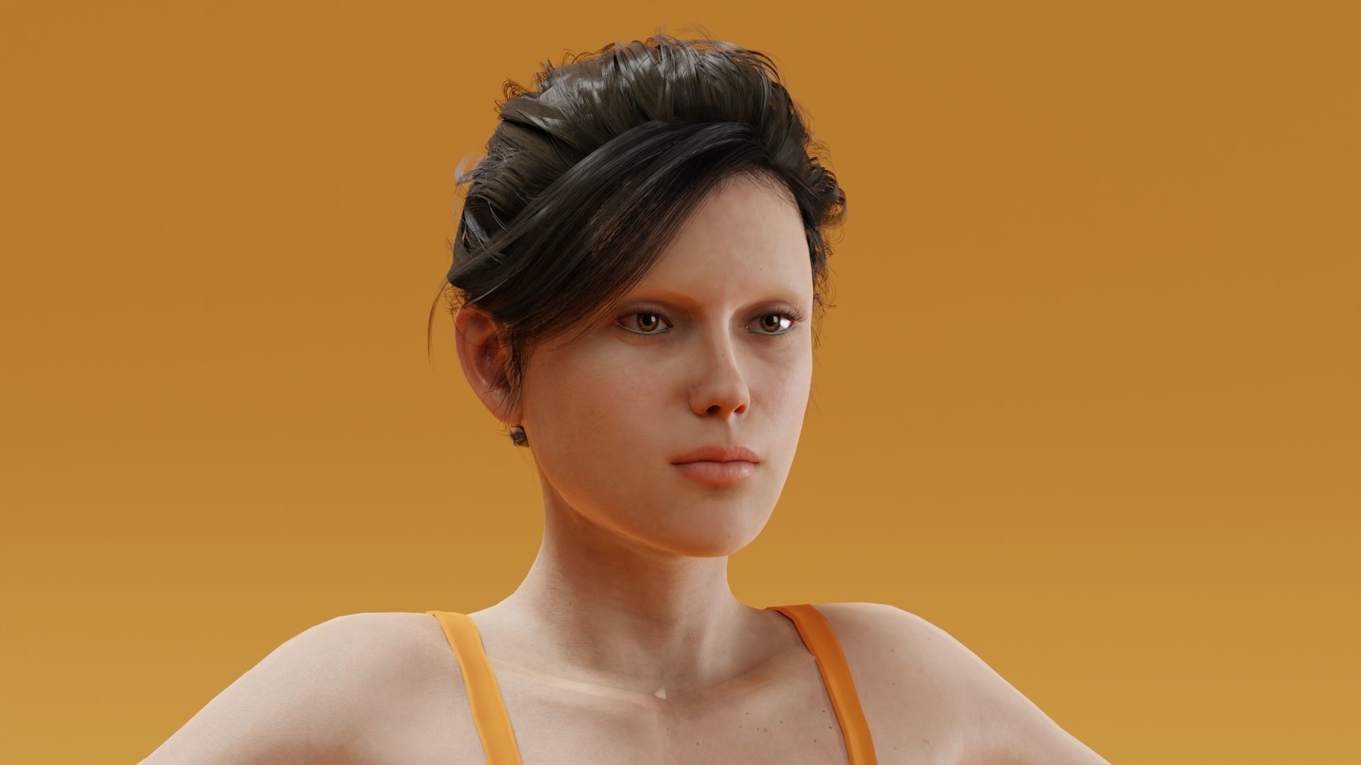 Realistic Female Character - Tania 3D model rigged | CGTrader