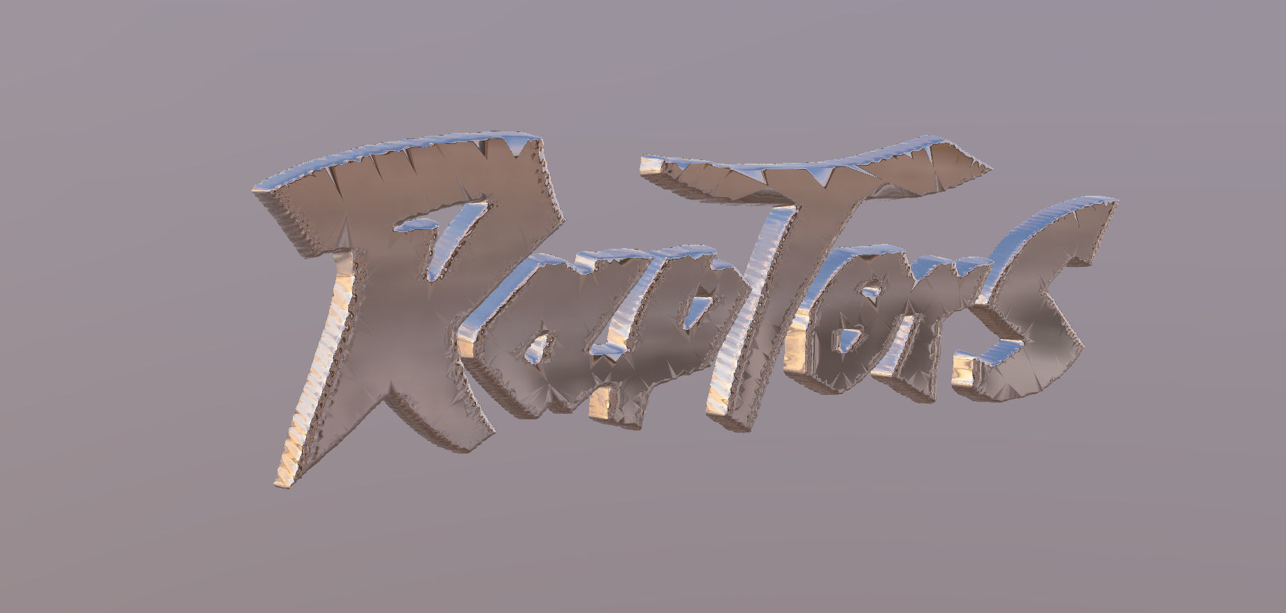 Raptors word 3D model | CGTrader