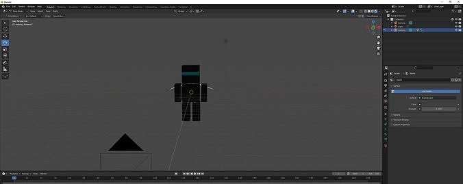 Block Robot free 3D model rigged | CGTrader