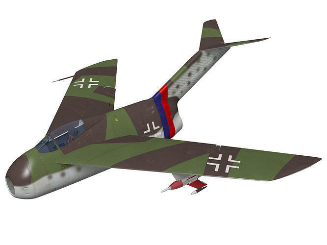 Focke-Wulf Ta183 Huckebein 3D model | CGTrader
