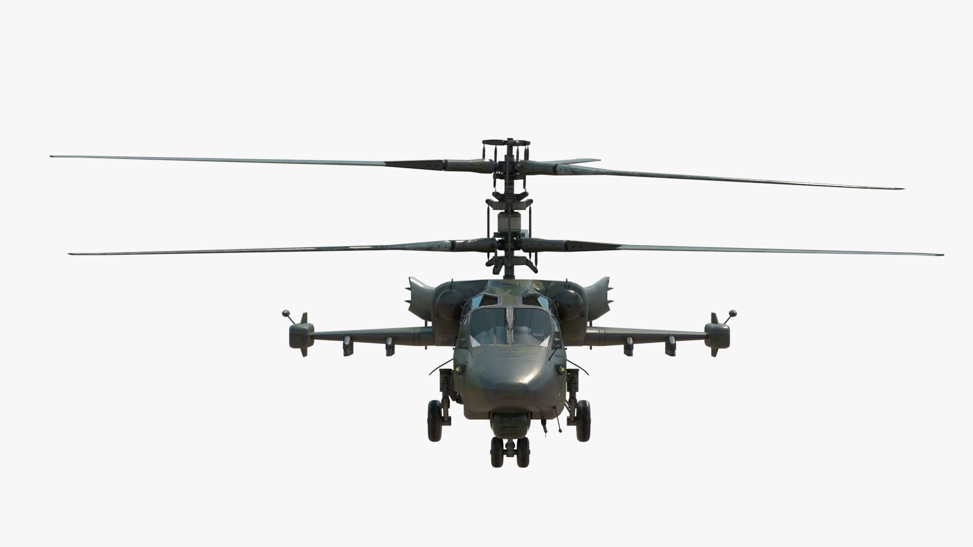 3D model Attack Helicopter KA52 Black Shark Hokum VR / AR / low-poly ...