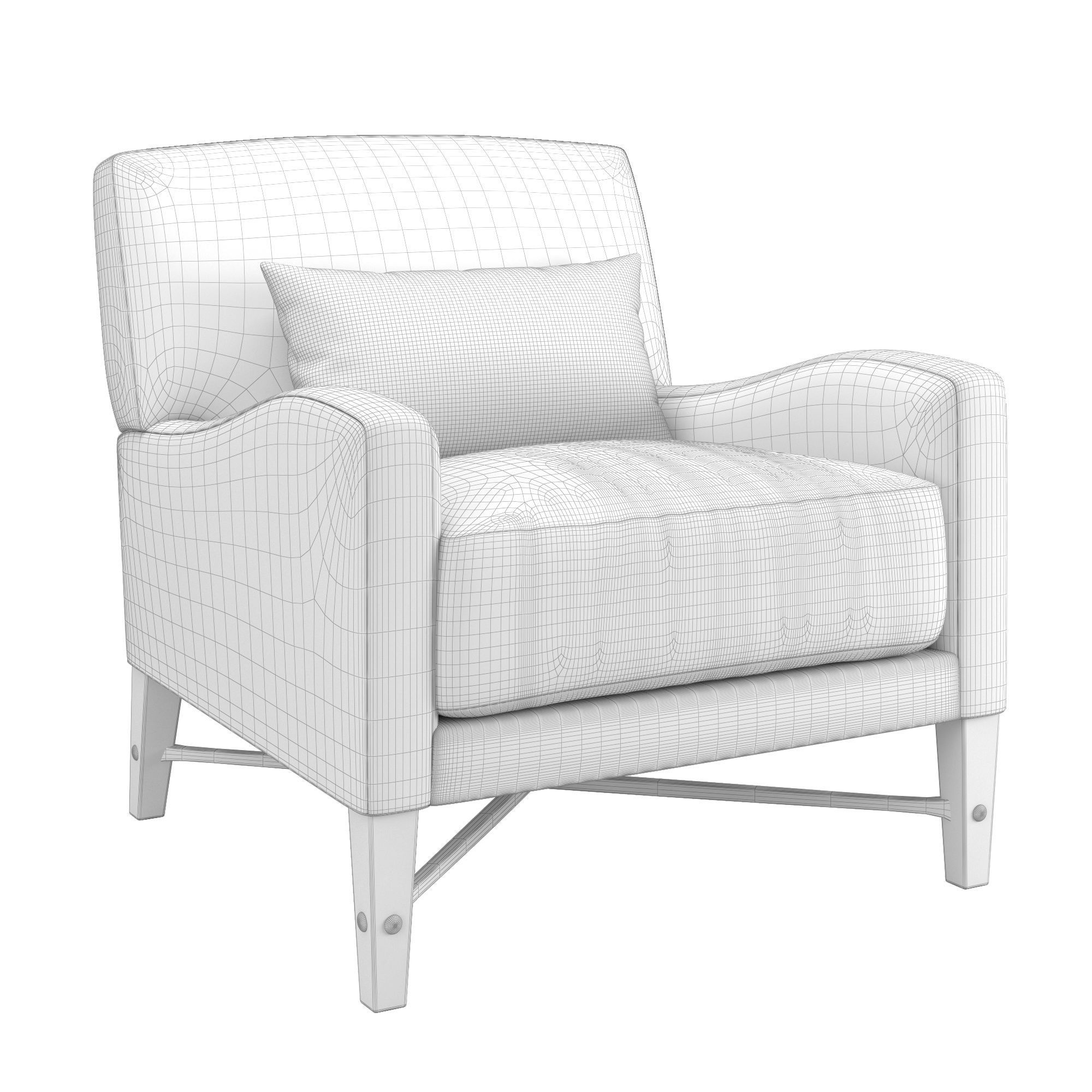 3D model DALIDA LOUNGE CHAIR VR / AR / low-poly | CGTrader