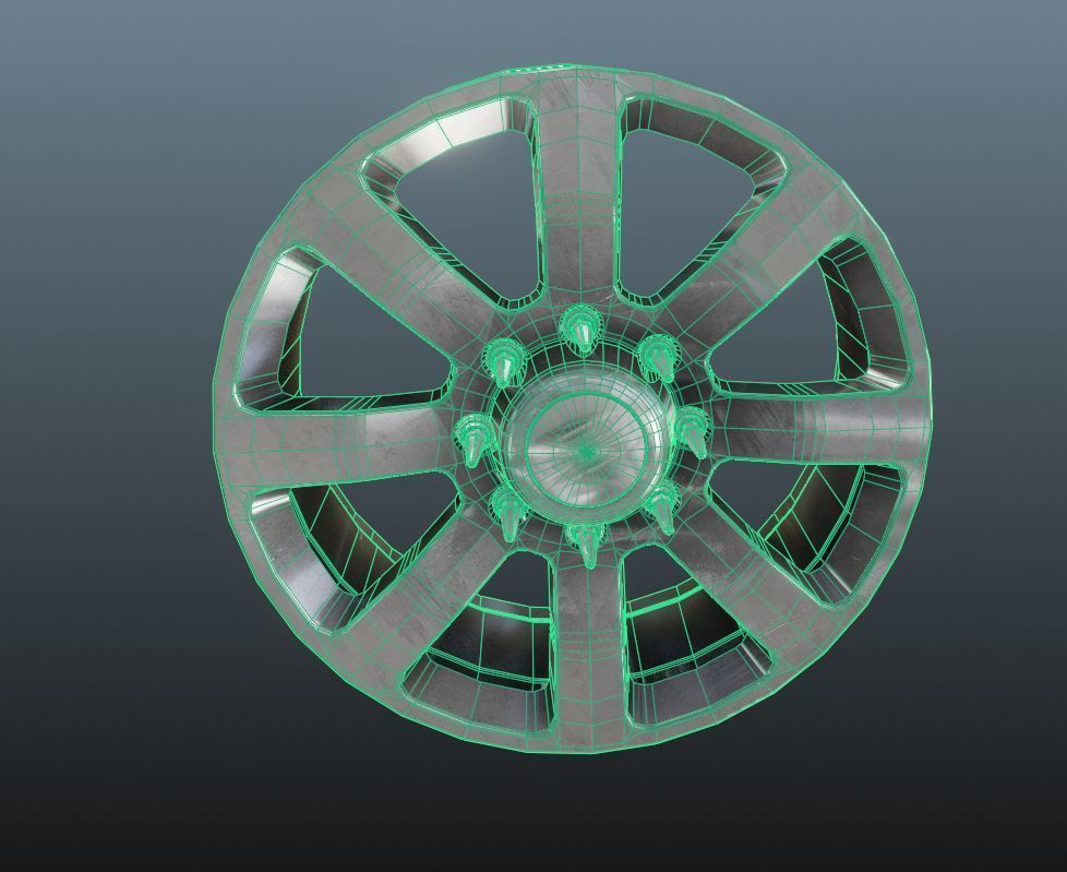 8 LUG RAM LARAMIE RIM 3D model | CGTrader