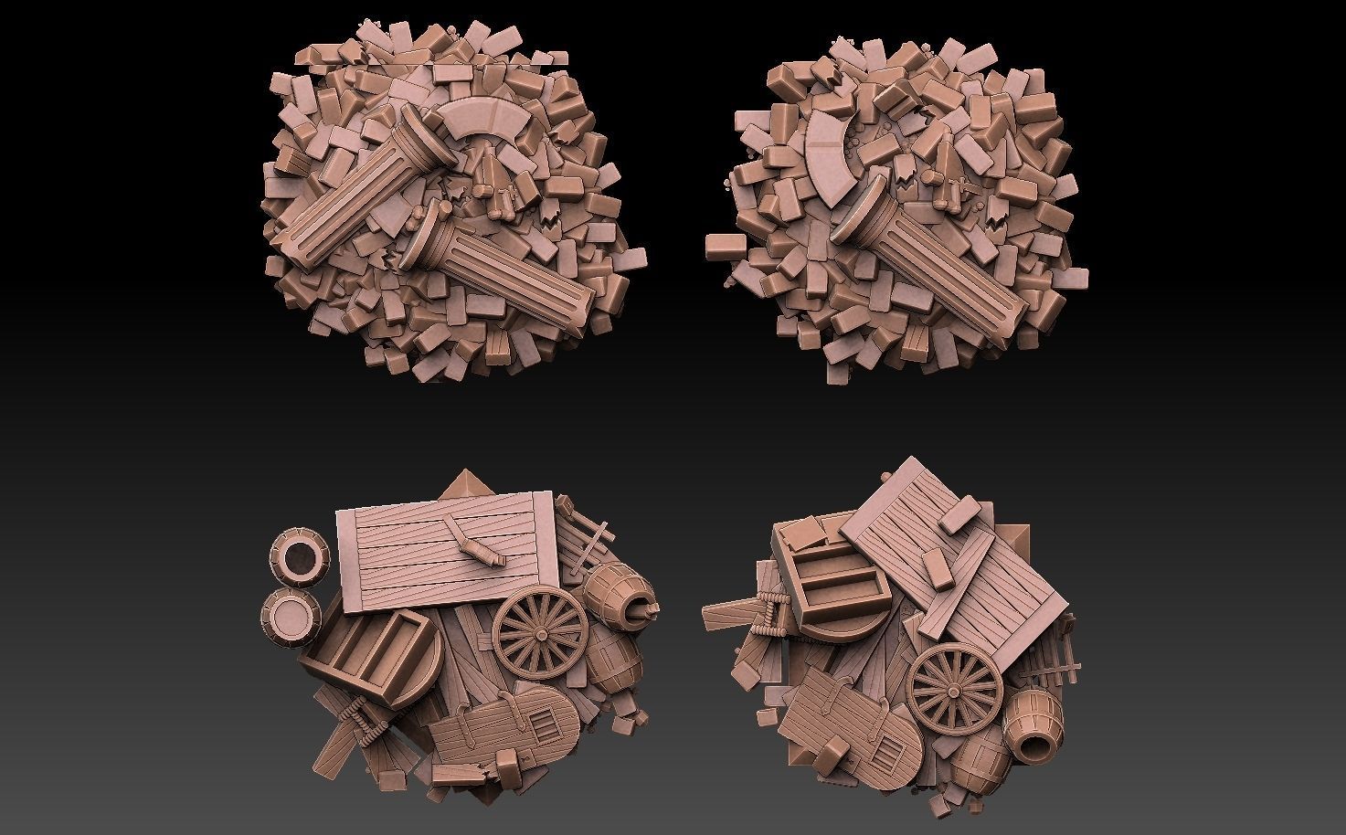 Piles Of Crap free 3D model 3D printable | CGTrader