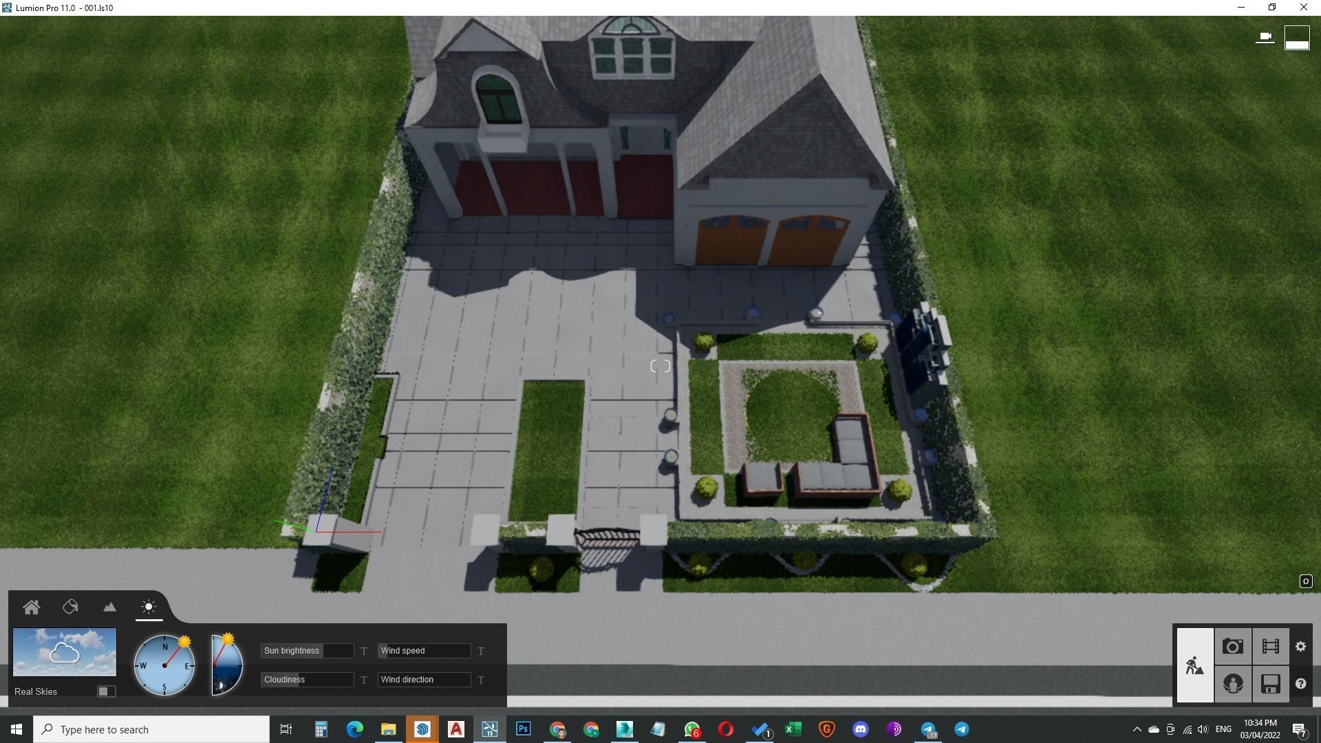 Front yard design of Residential house 3d model 3D model | CGTrader