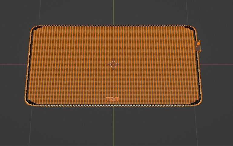 Simple mousepad with rgb free 3D model | CGTrader