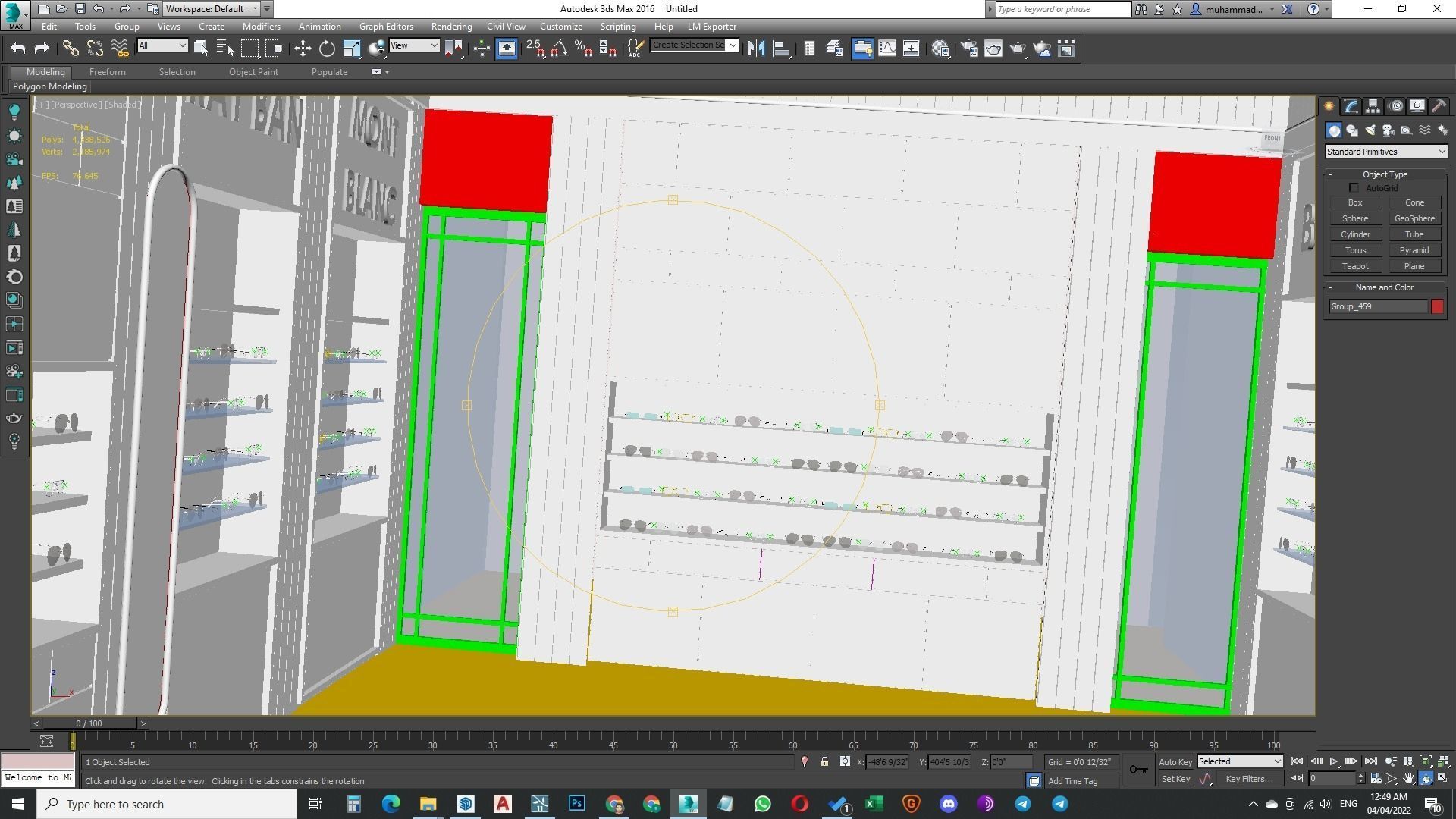 Modern optic shop interior design 3d model 3D model | CGTrader